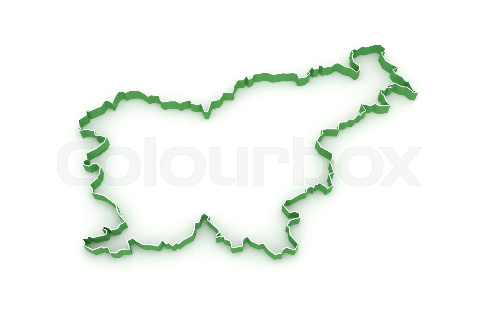 Map of Slovenia | Stock image | Colourbox