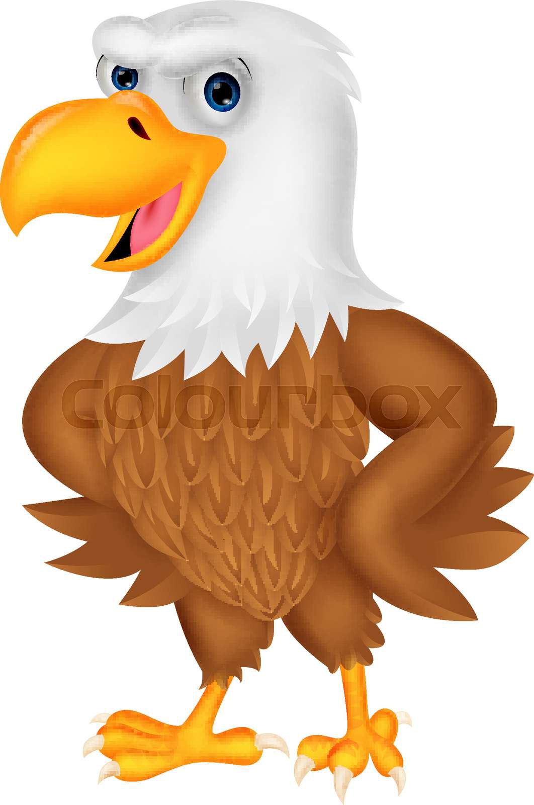 Cartoon eagle posing | Stock vector | Colourbox