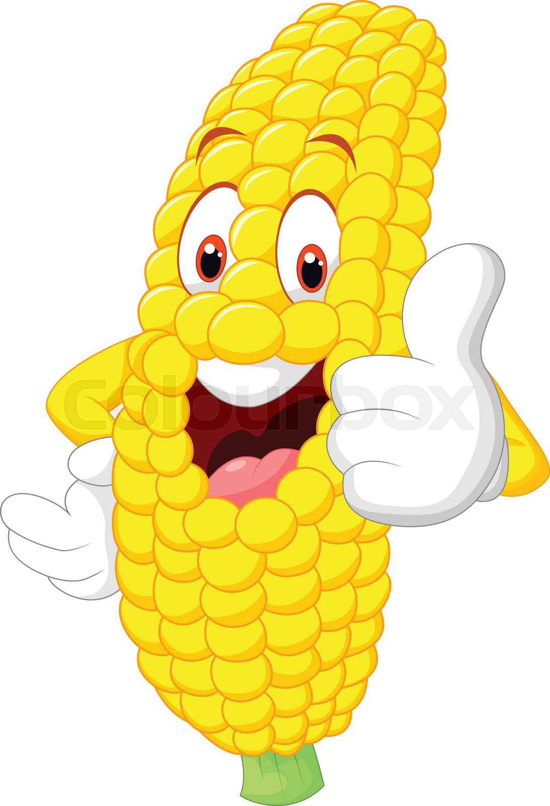 Cartoon Corn Kernel