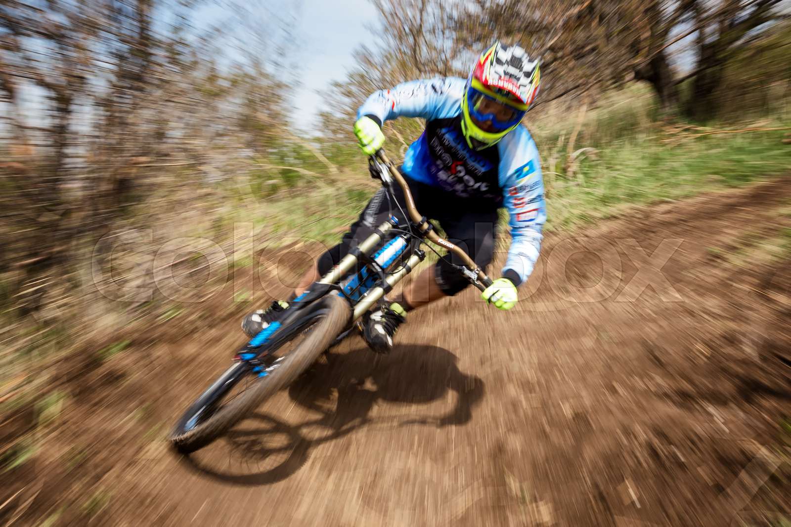 Extreme mountain bike competition | Stock image | Colourbox