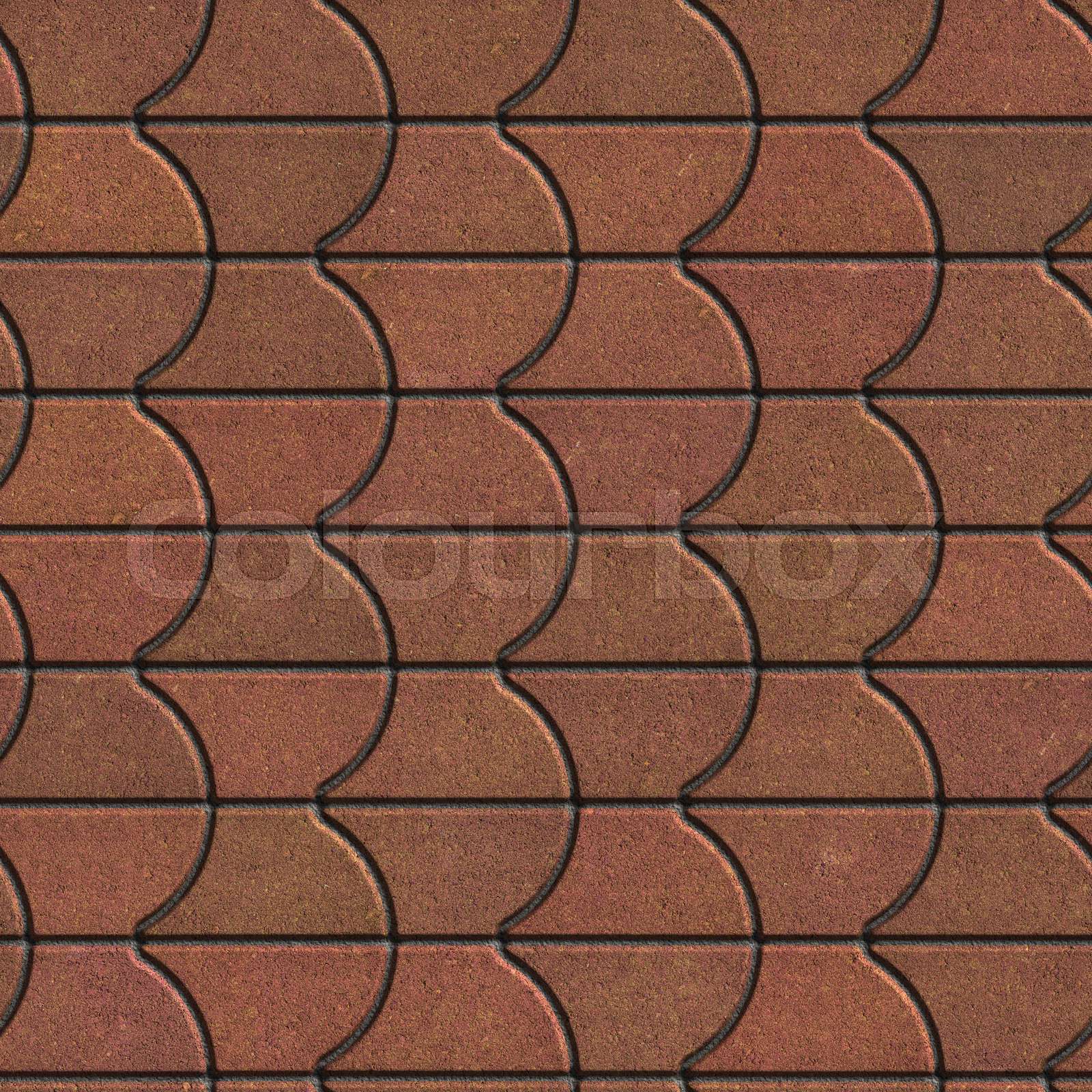 Brown Pavement, Seamless Tileable Texture. | Stock image | Colourbox
