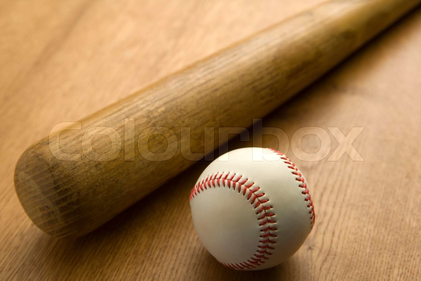 Baseball Bat And Ball | Stock image | Colourbox
