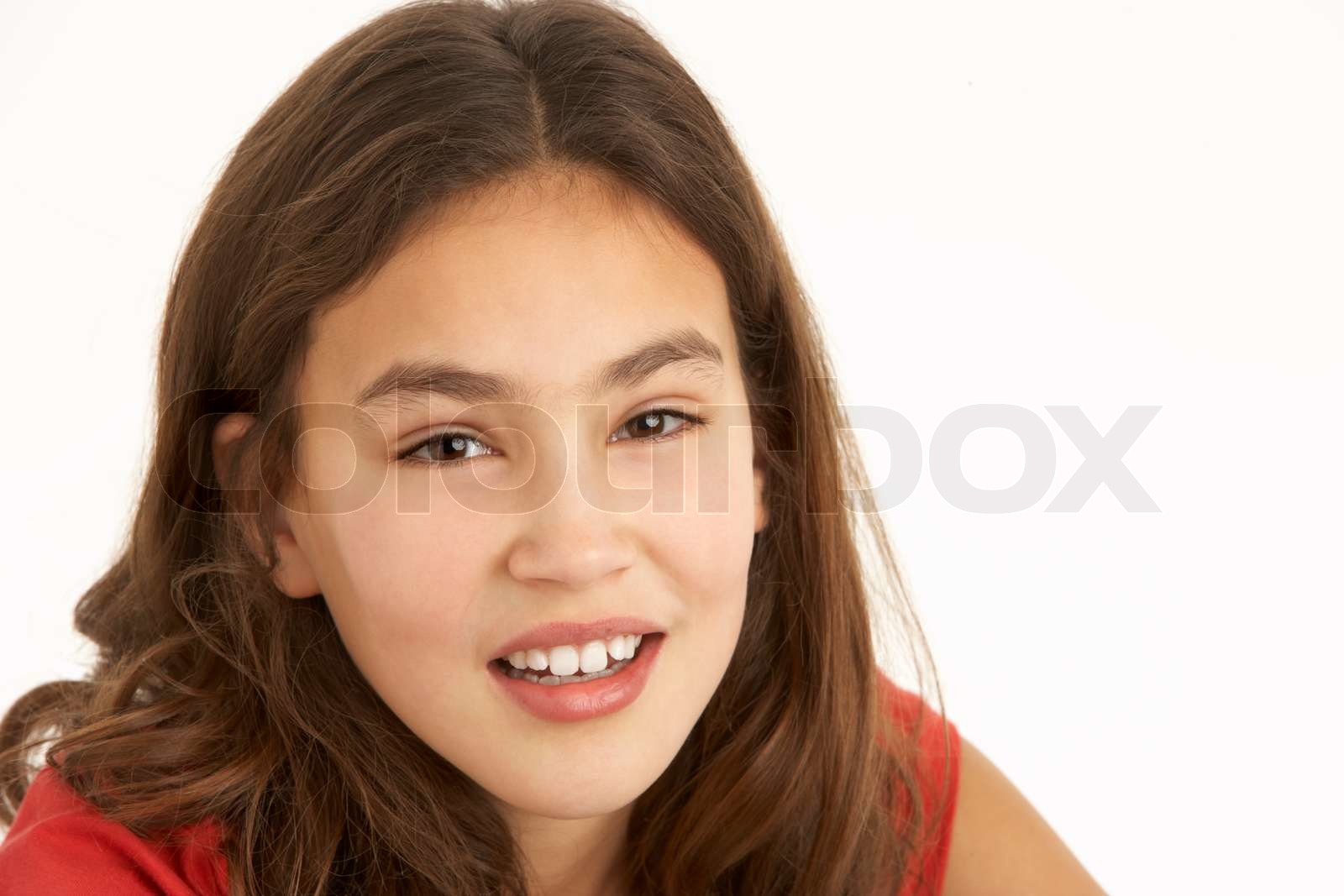Studio Portrait Of Young Girl | Stock foto | Colourbox