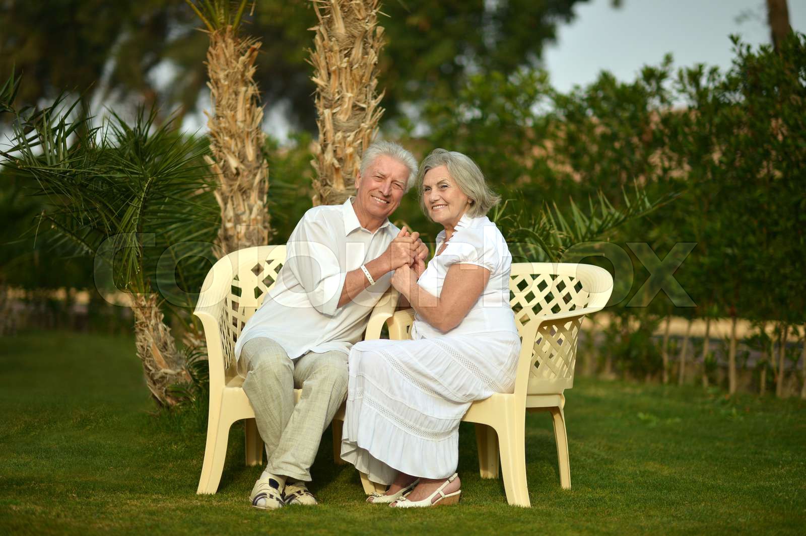 couple enjoy fresh air | Stock image | Colourbox