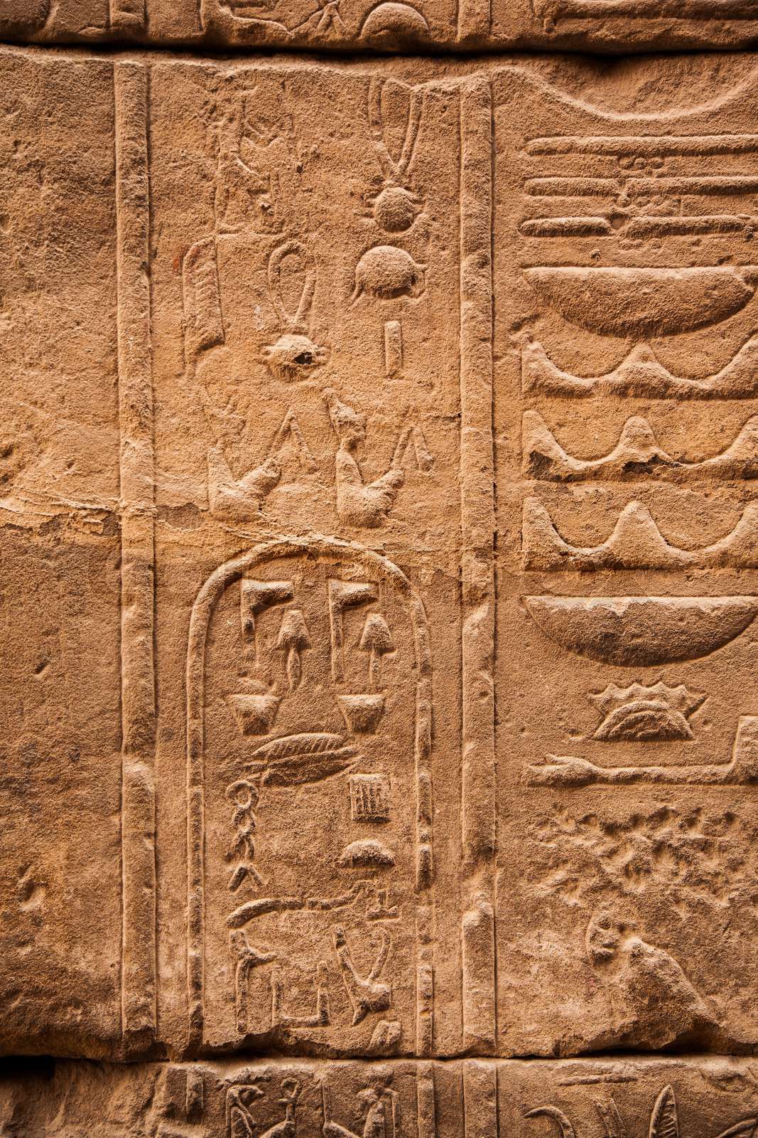 old egypt hieroglyphs carved on the stone | Stock image | Colourbox