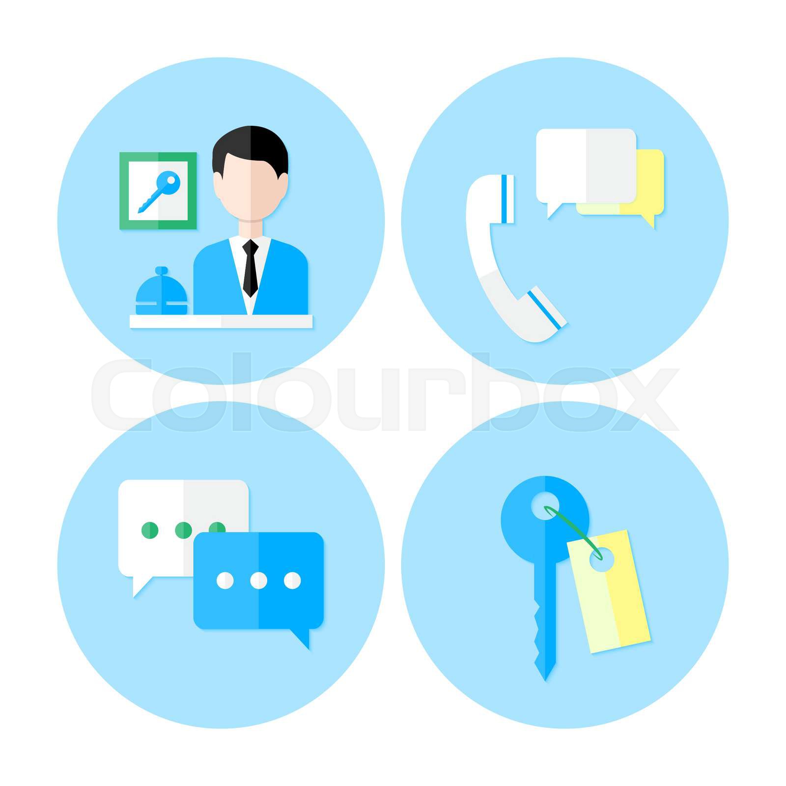 Personal service icon set | Stock vector | Colourbox