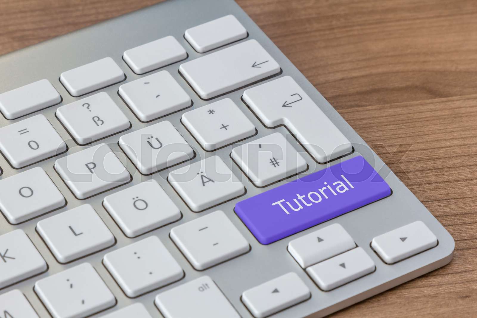 Tutorial on modern Keyboard | Stock image | Colourbox