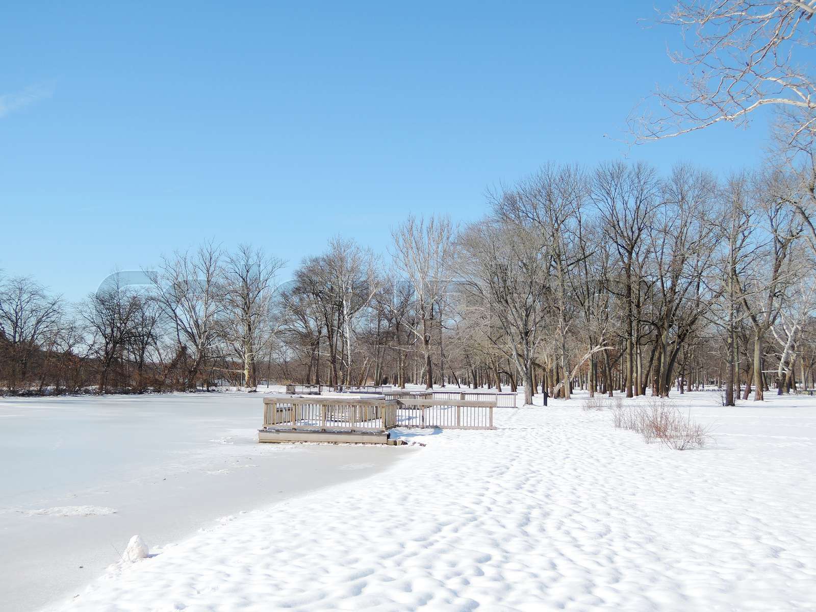 Winter lake | Stock image | Colourbox
