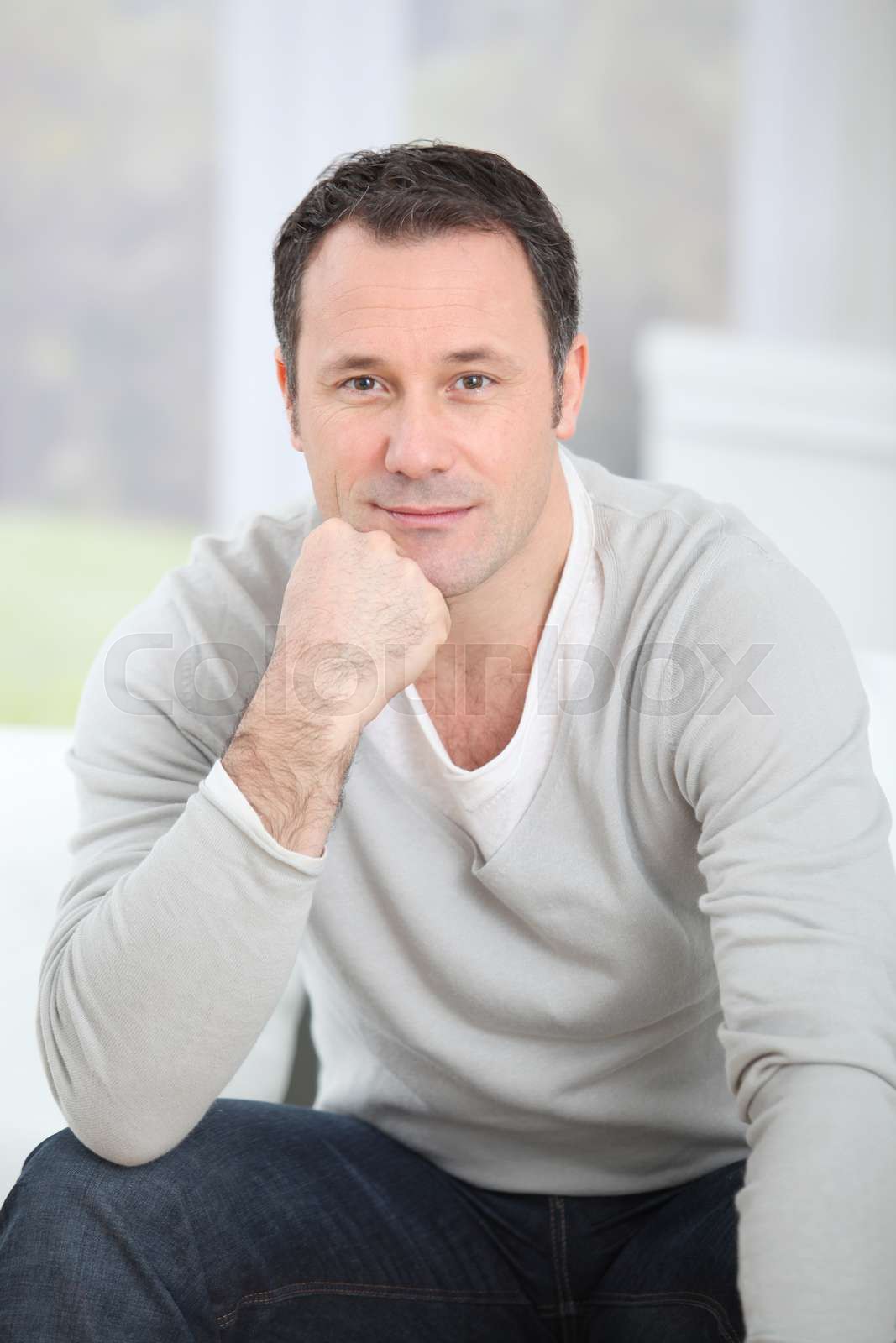 man, portrait, 40 years | Stock image | Colourbox