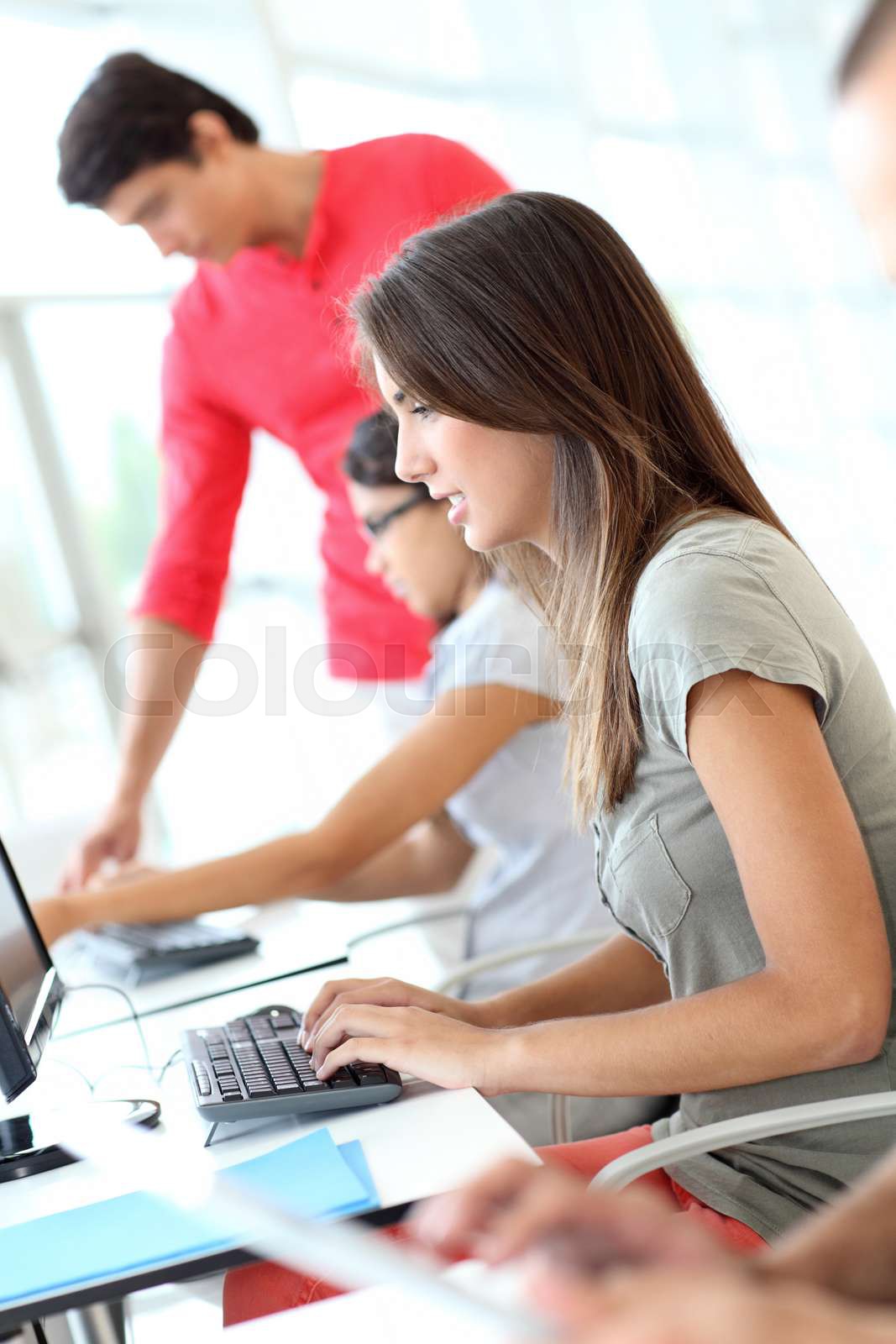 adults, work, pc | Stock image | Colourbox