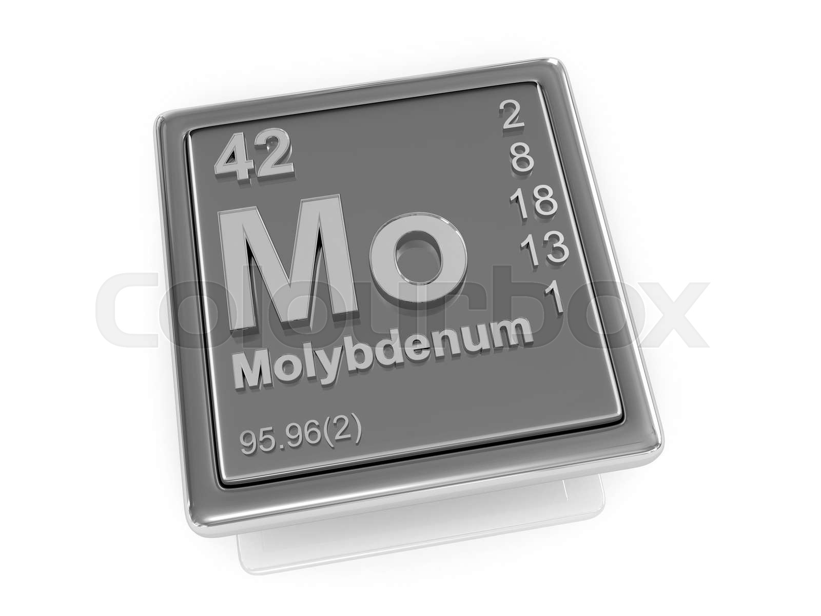 Molybdenum. Chemical element. | Stock image | Colourbox