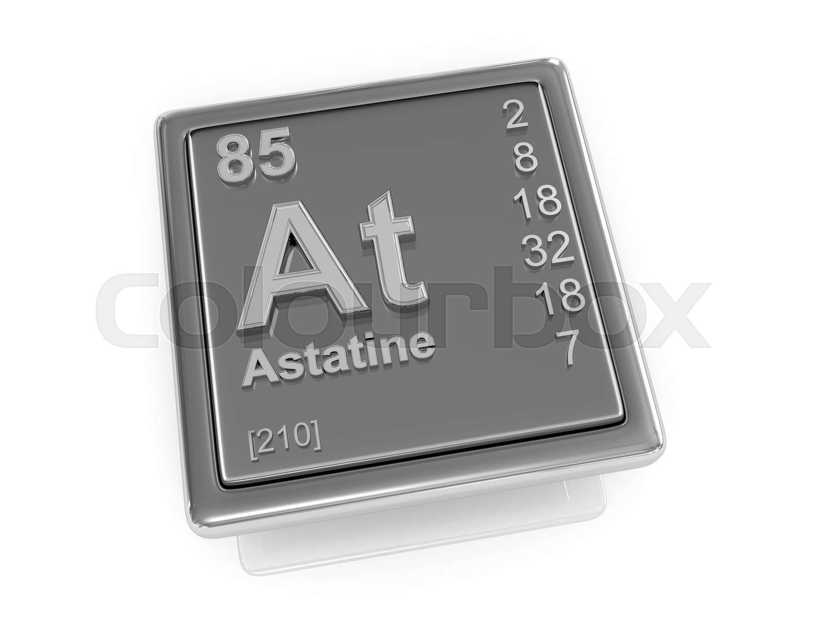 Astatine. Chemical element. | Stock image | Colourbox