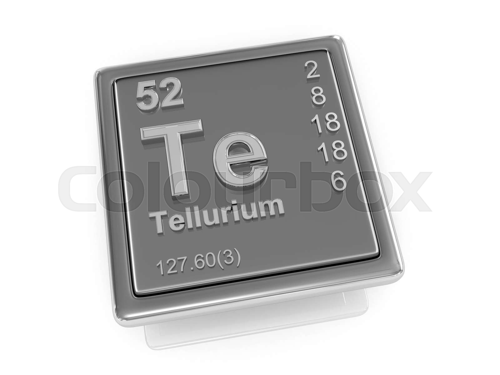 Tellurium. Chemical element. | Stock image | Colourbox