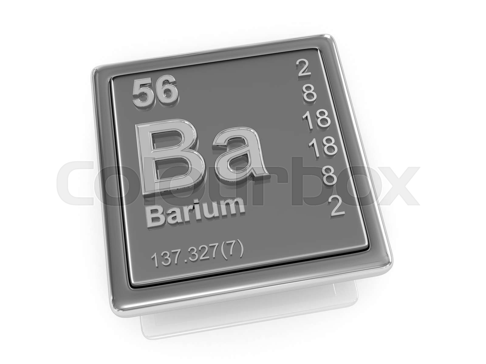 Barium. Chemical element. | Stock image | Colourbox