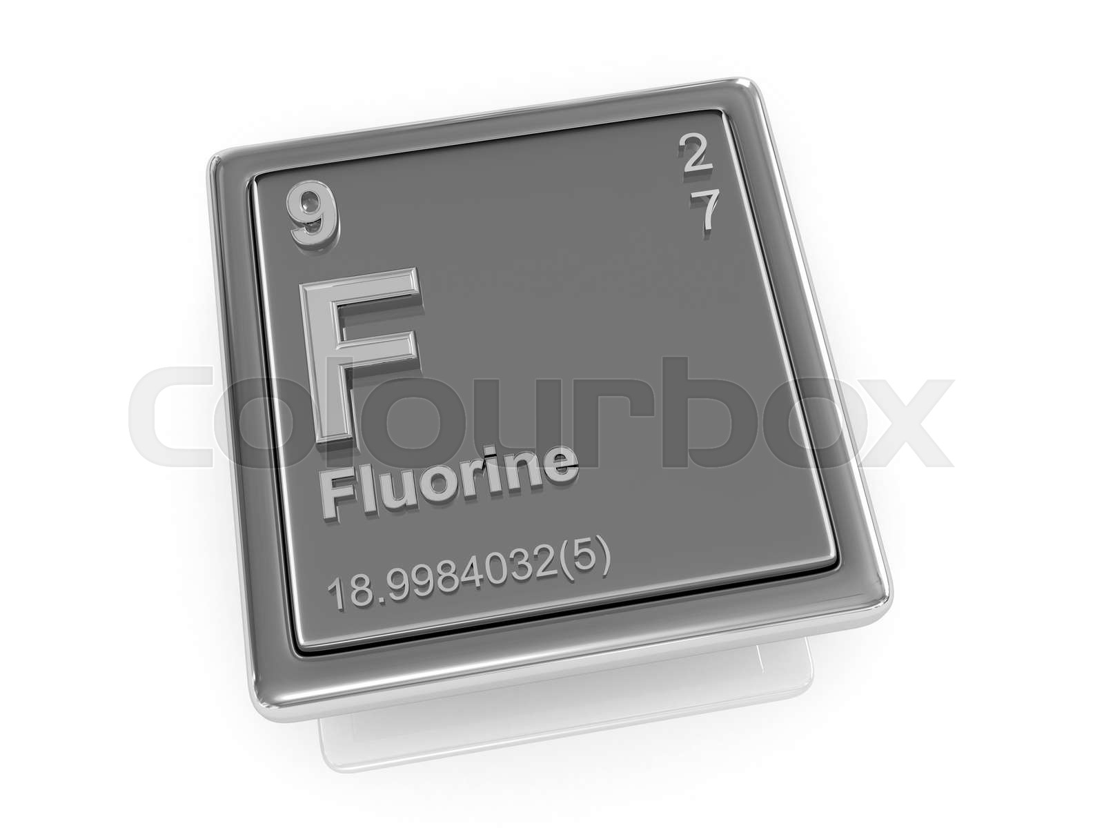 Fluorine. Chemical element. | Stock image | Colourbox