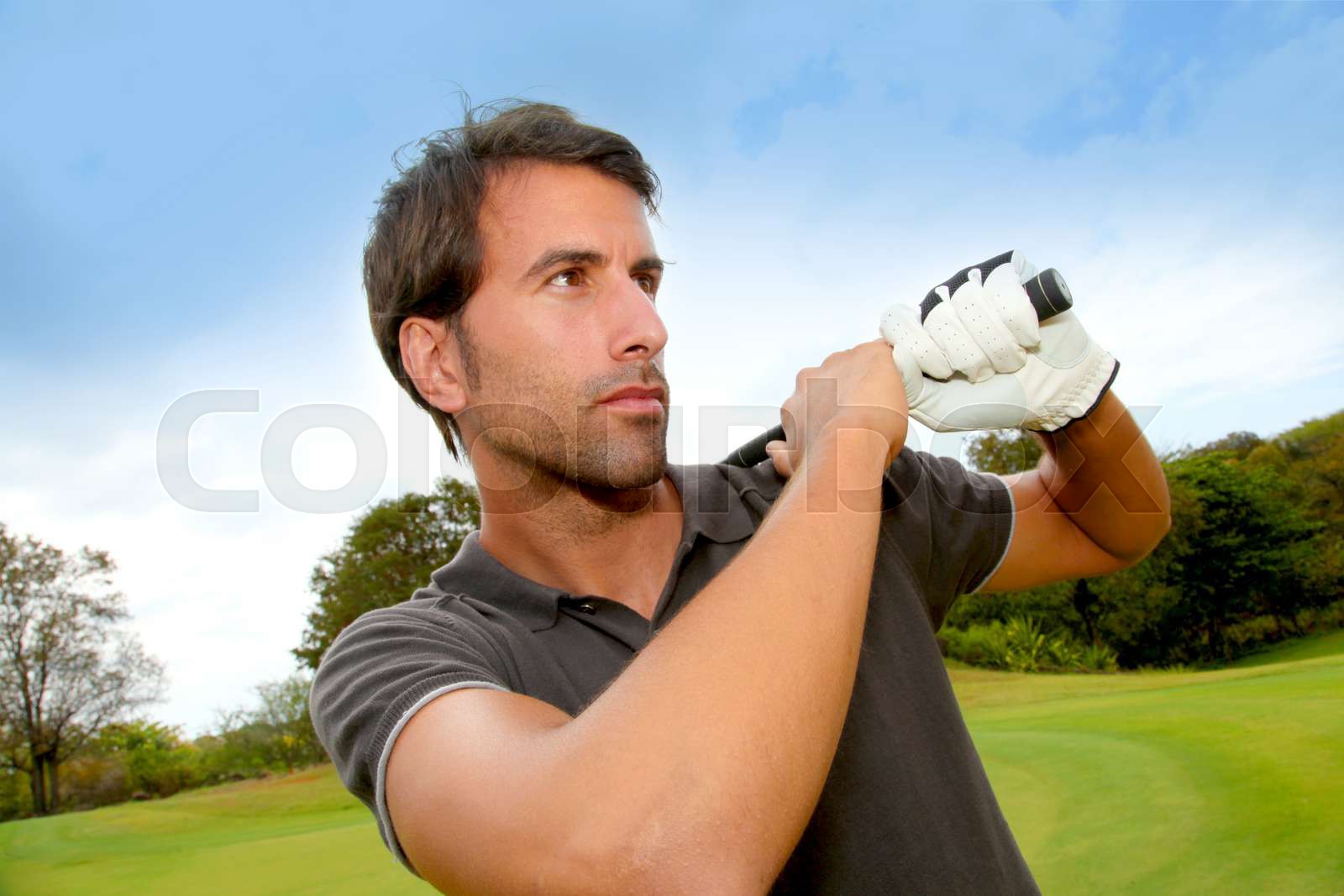 sport, golf, smile | Stock image | Colourbox