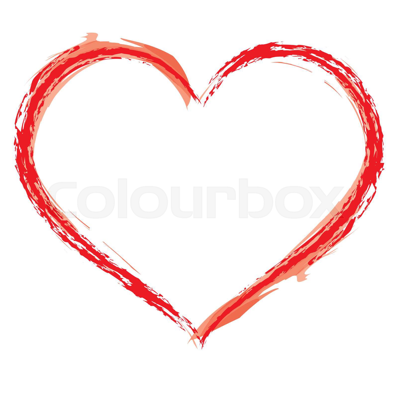 hjerte, julehjerte, ramme | Stock vector | Colourbox