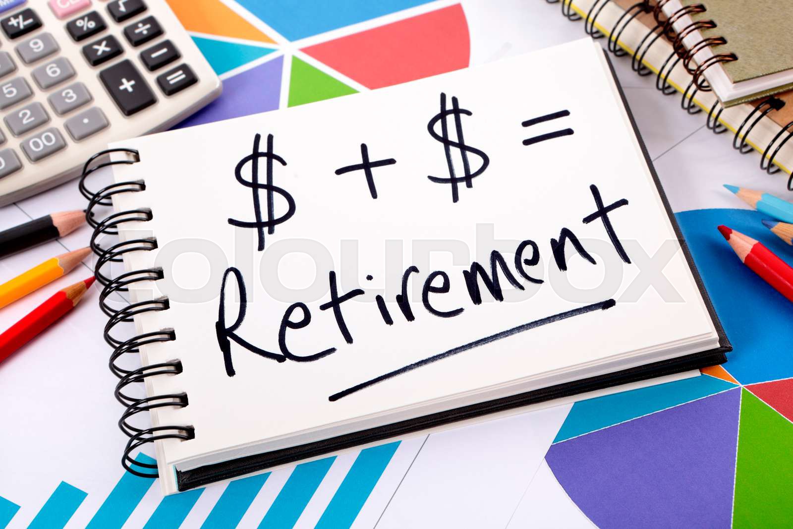 Simple retirement formula | Stock image | Colourbox
