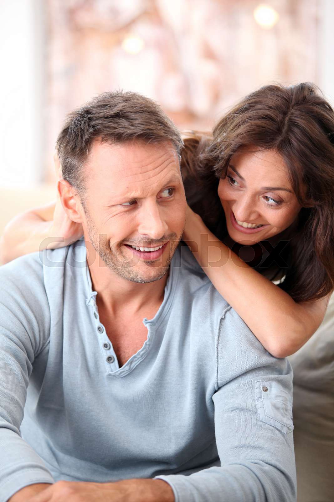 closeup, couple, relaxed | Stock image | Colourbox