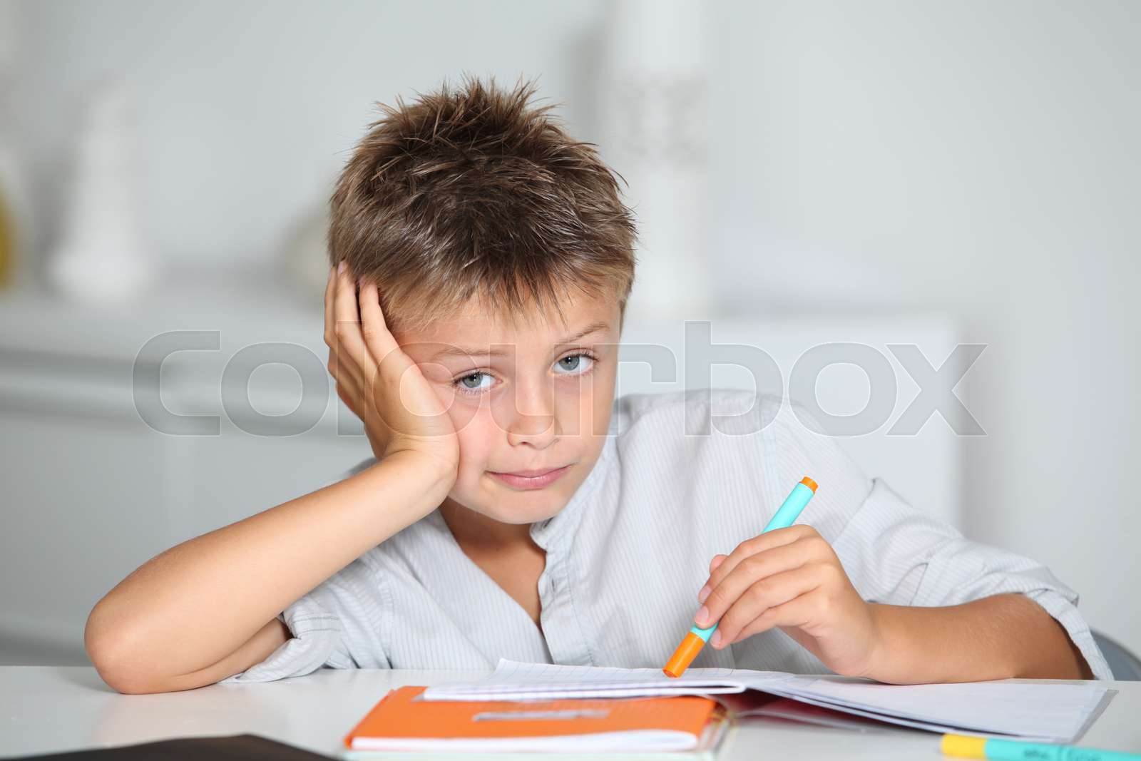 Child homework | Stock image | Colourbox