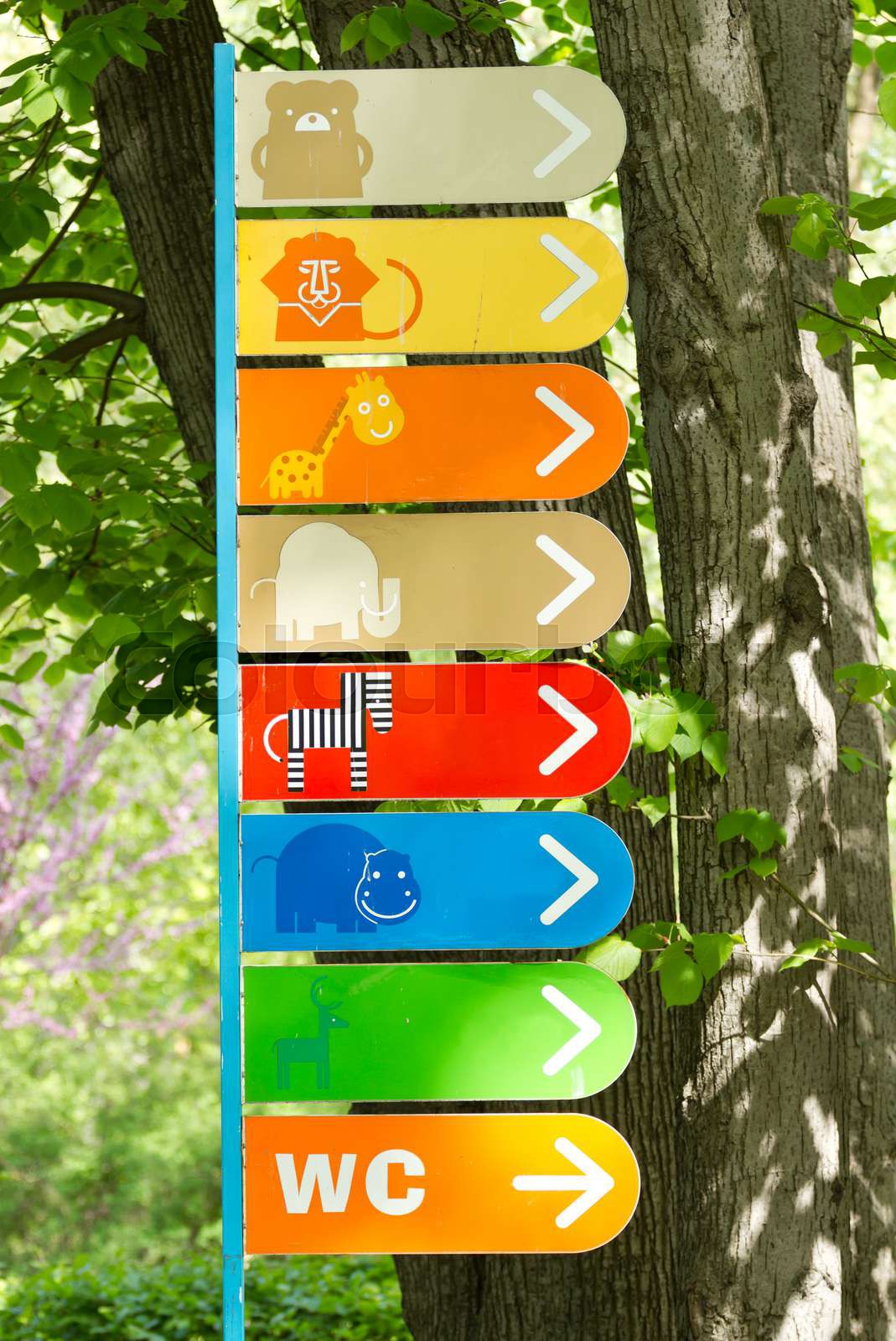 Zoo Road Sign