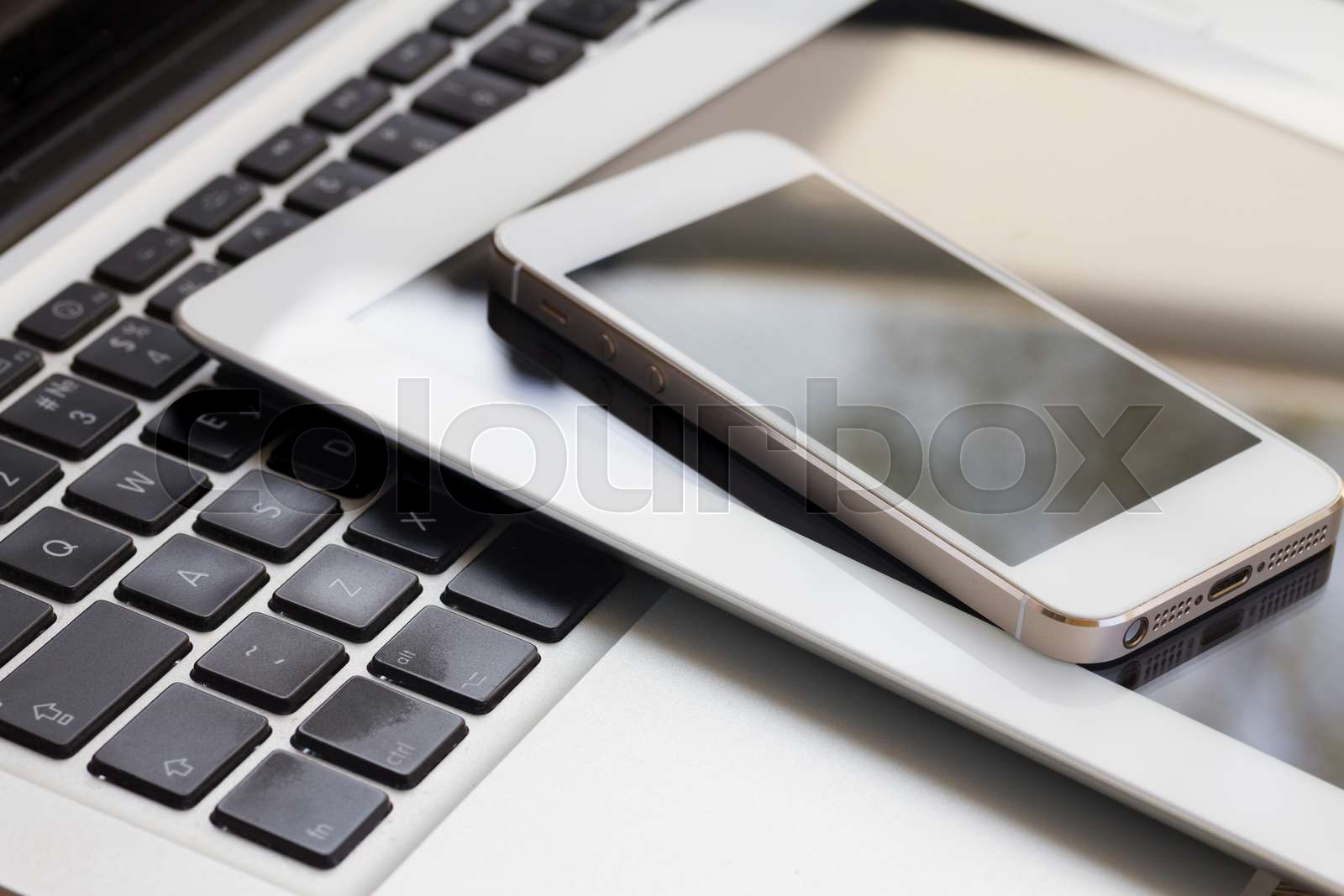 set of modern computer devices | Stock image | Colourbox
