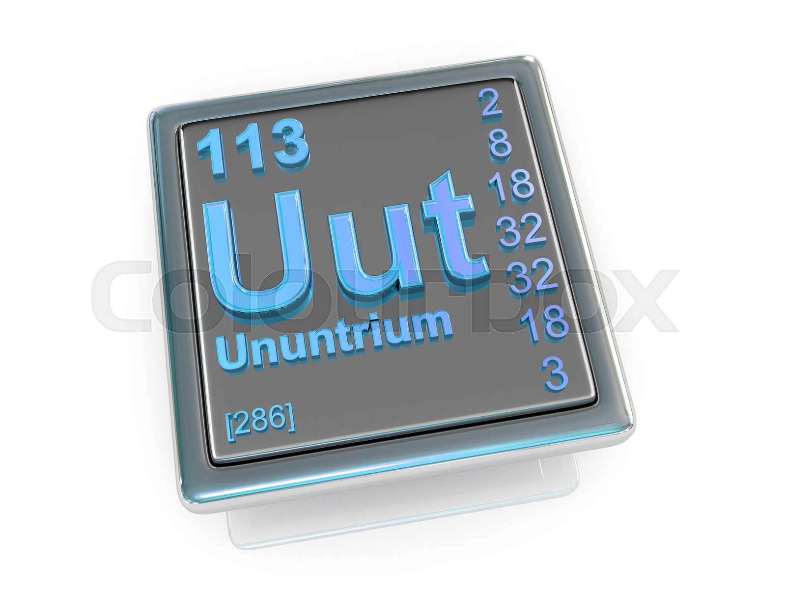 Ununtrium. Chemical element. | Stock image | Colourbox