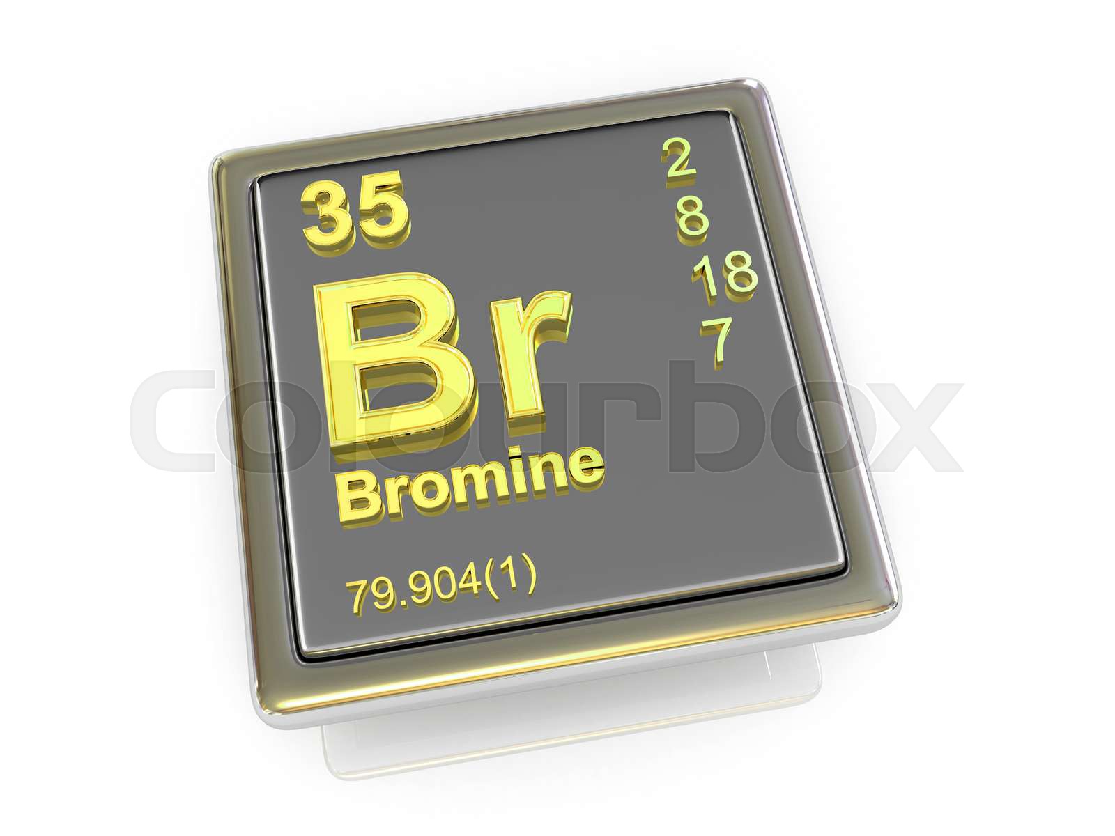 Bromine. Chemical element. | Stock image | Colourbox