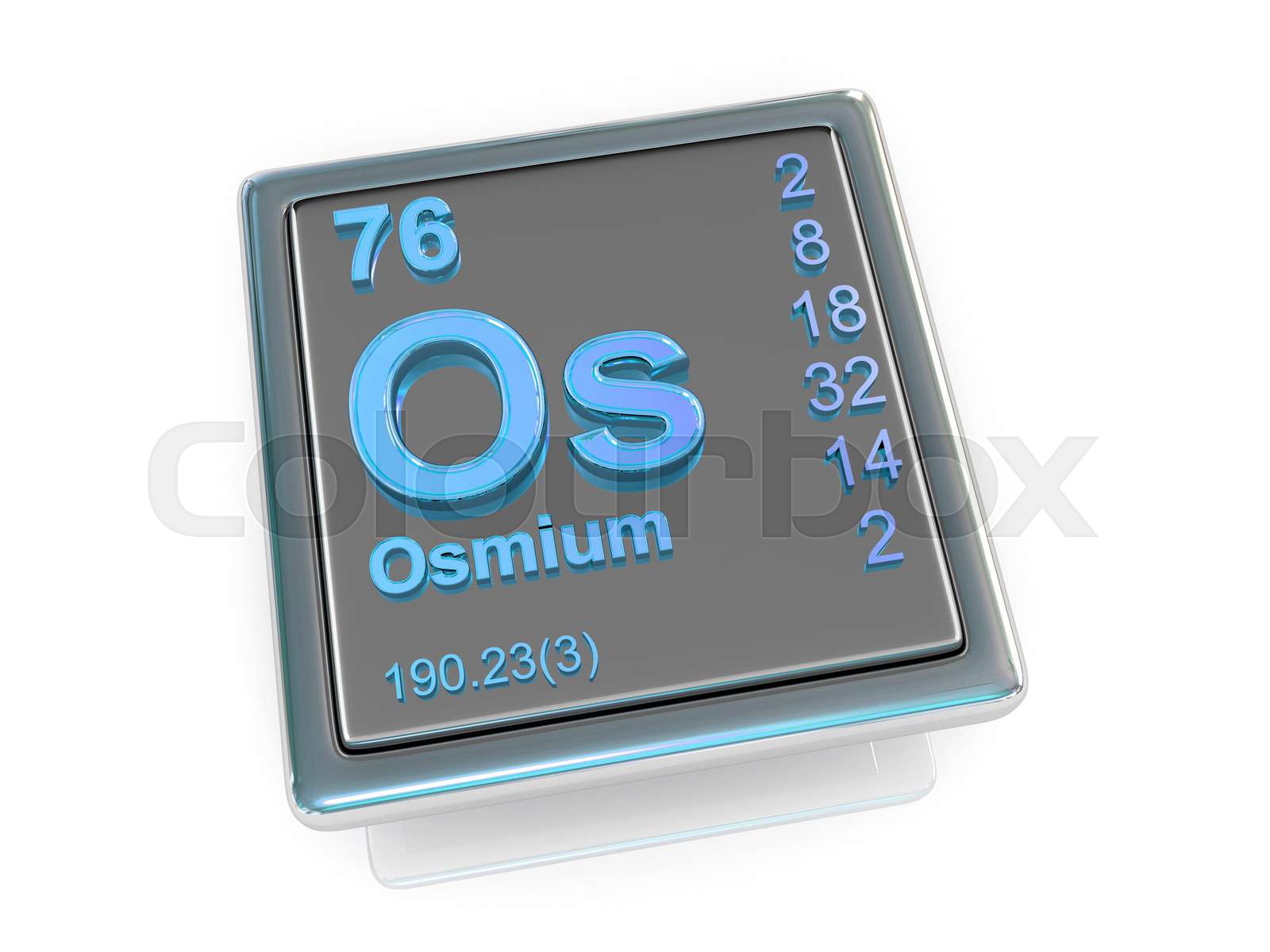 Osmium. Chemical element. | Stock image | Colourbox