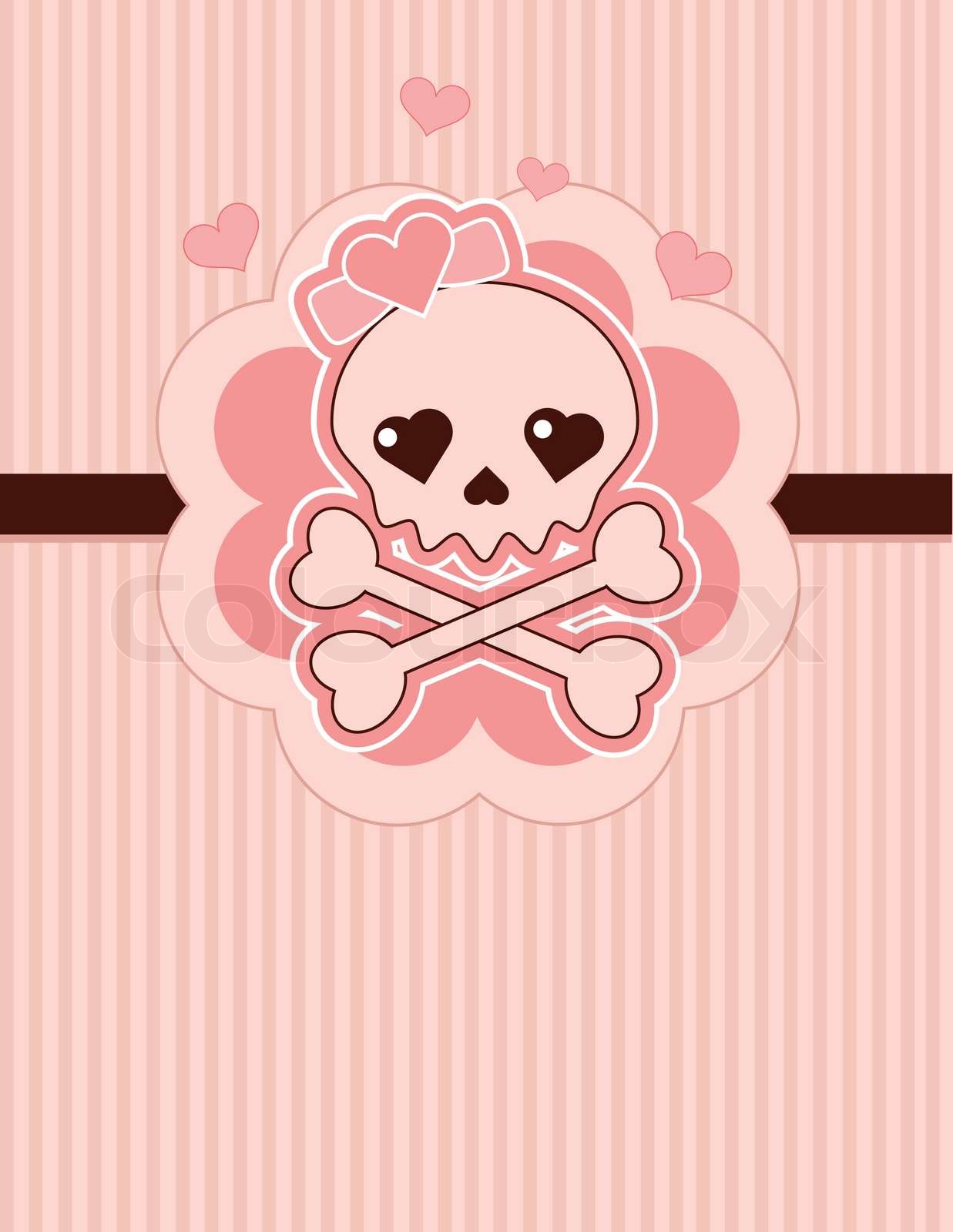 vector, cute, pink | Stock vector | Colourbox