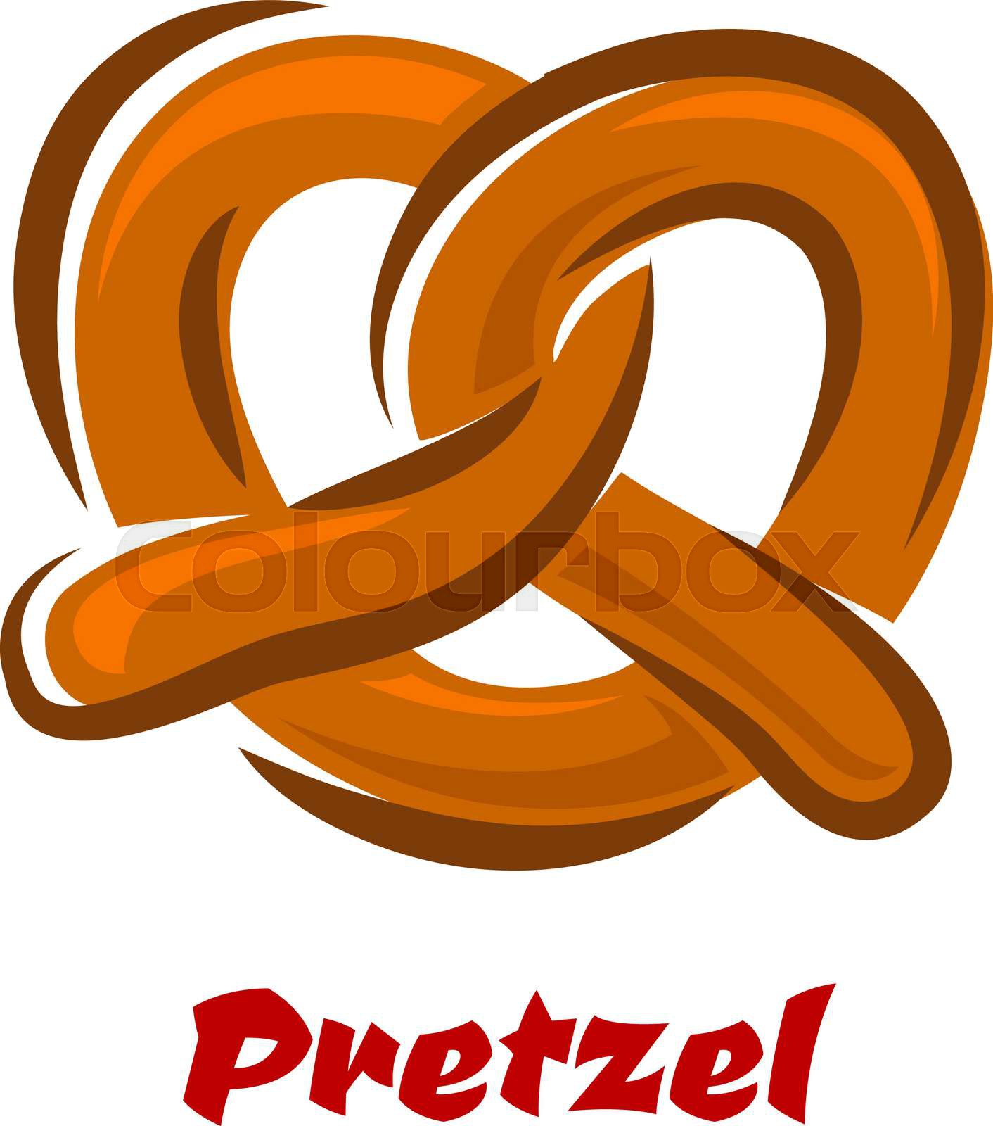 brezel, weich, cartoon | Stock-Vektor | Colourbox