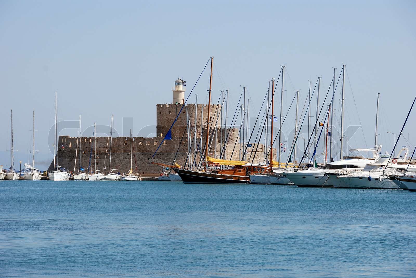 rhodos harbor | Stock image | Colourbox