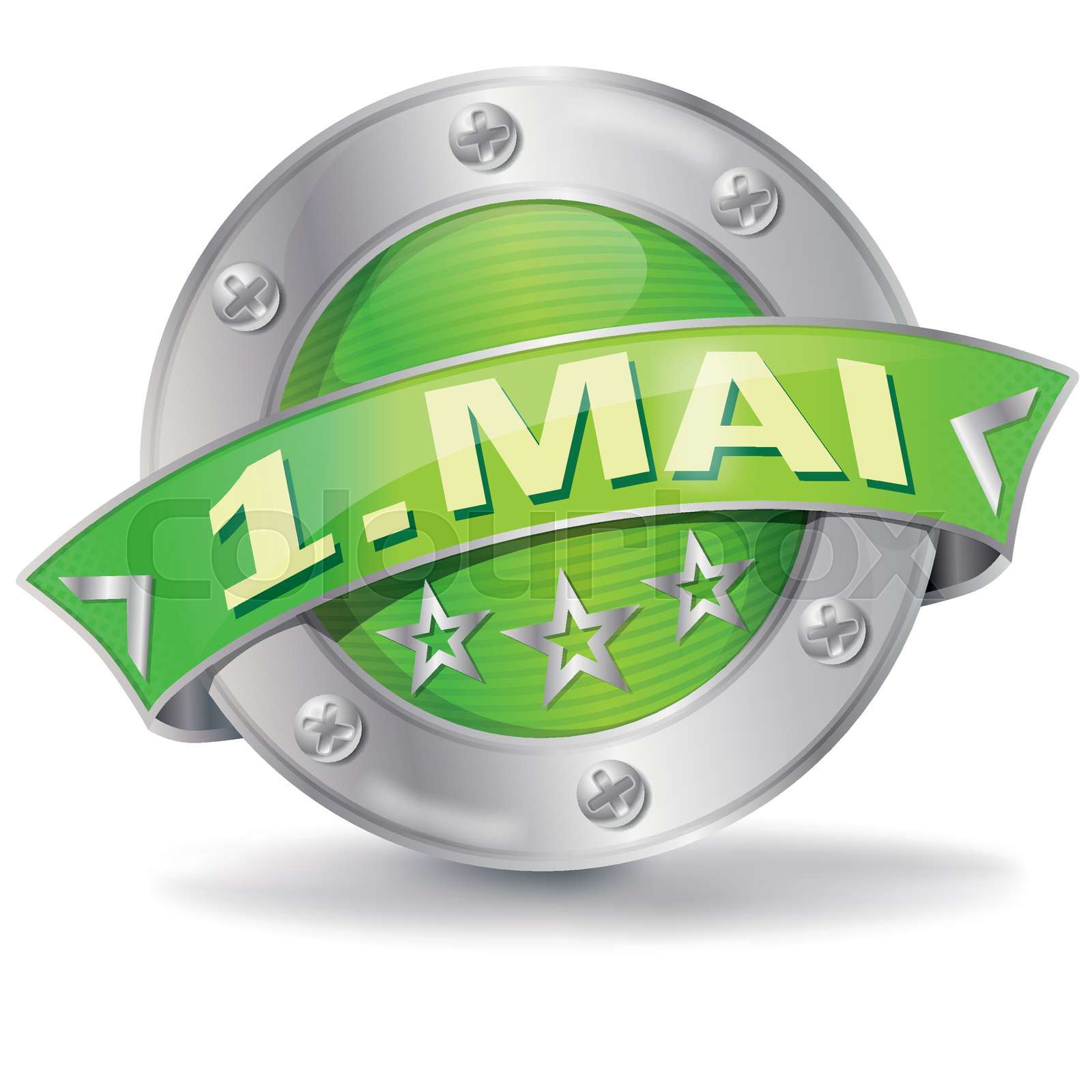 Button Erster Mai | Stock-Vektor | Colourbox