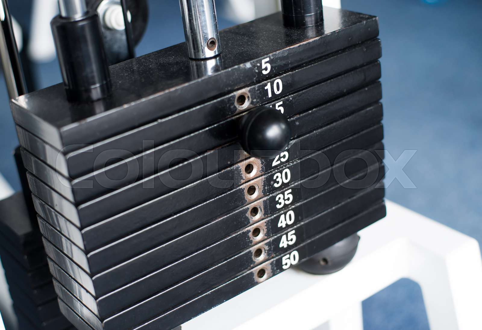 metal weights | Stock image | Colourbox