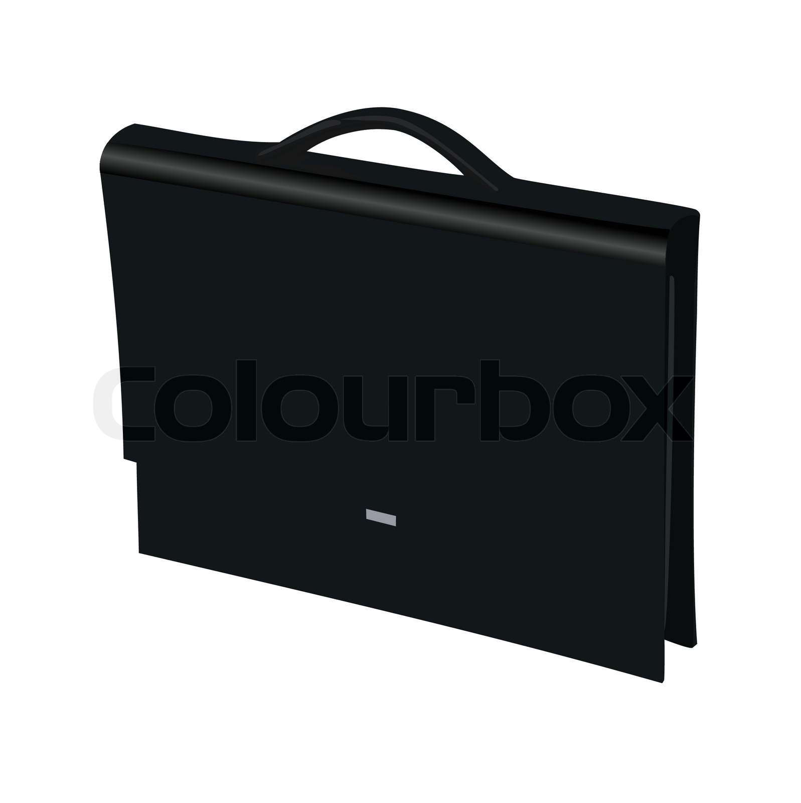 Black business bag. Vector | Stock vector | Colourbox