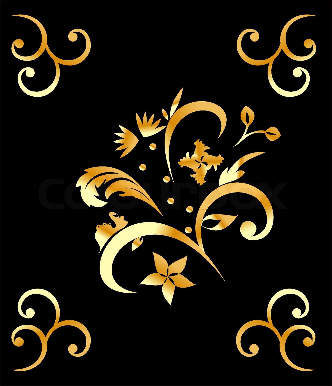 royal gold pattern - vector | Stock vector | Colourbox