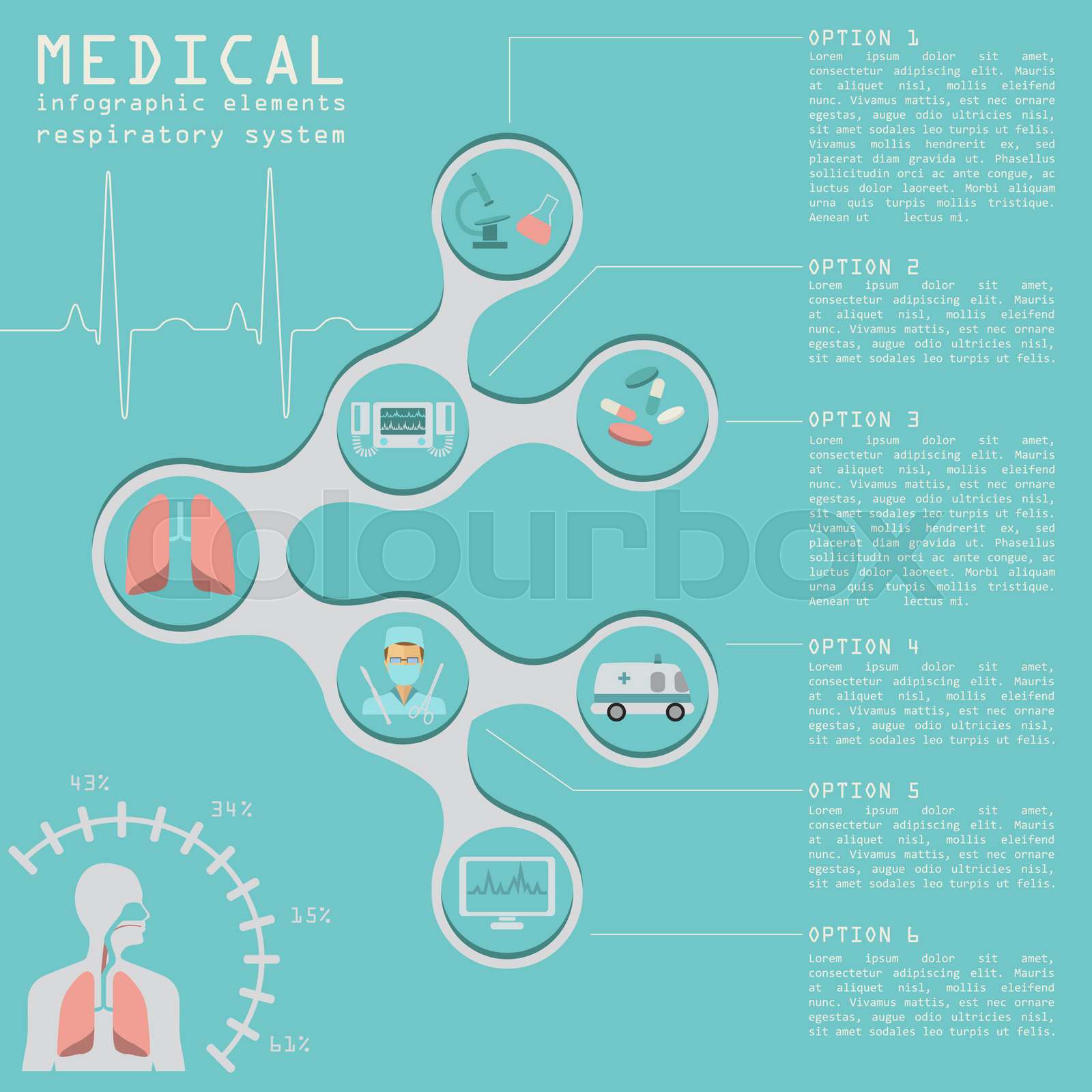 infografik, krop, system | Stock vektor | Colourbox