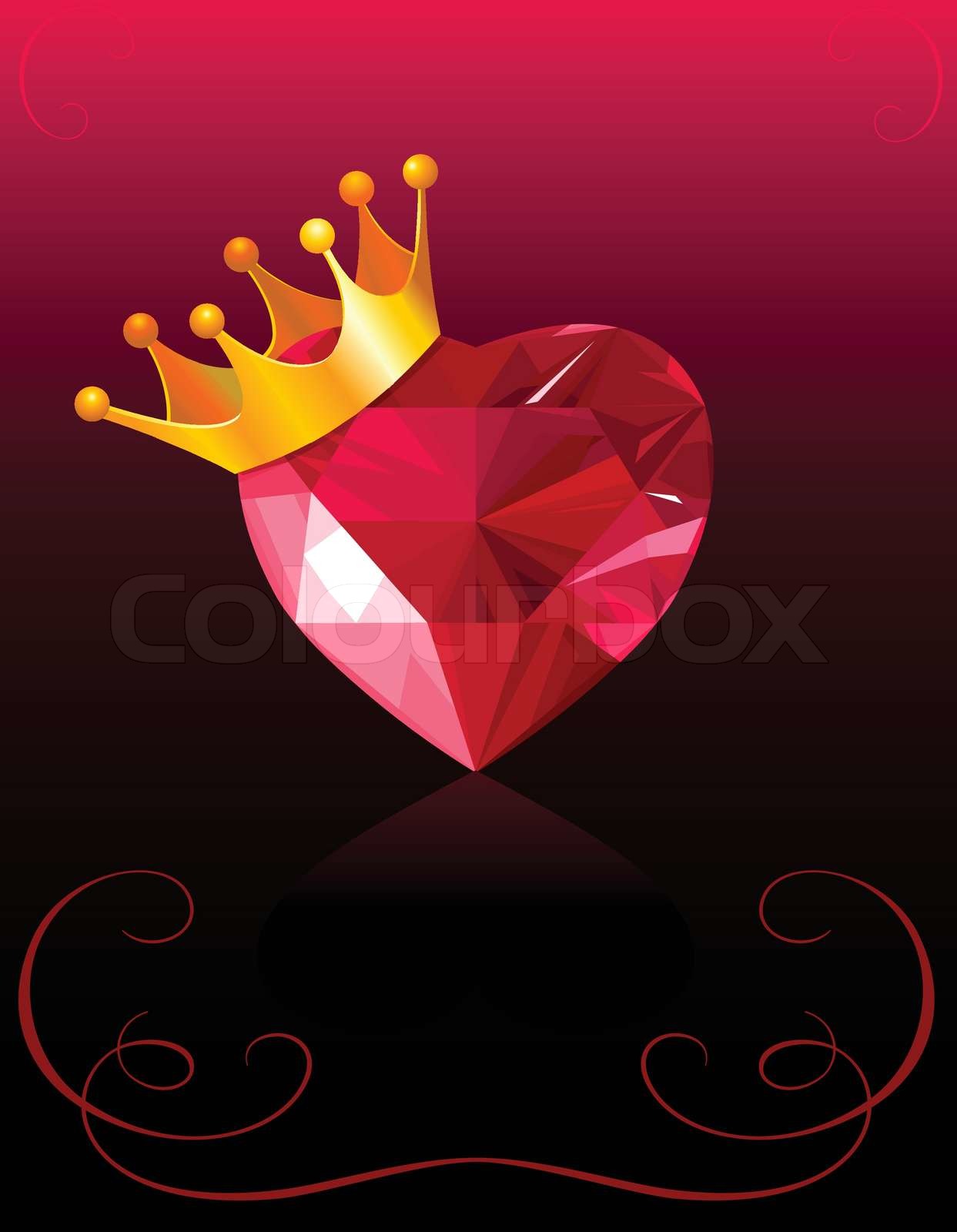 shape, crown, diamond | Stock vector | Colourbox