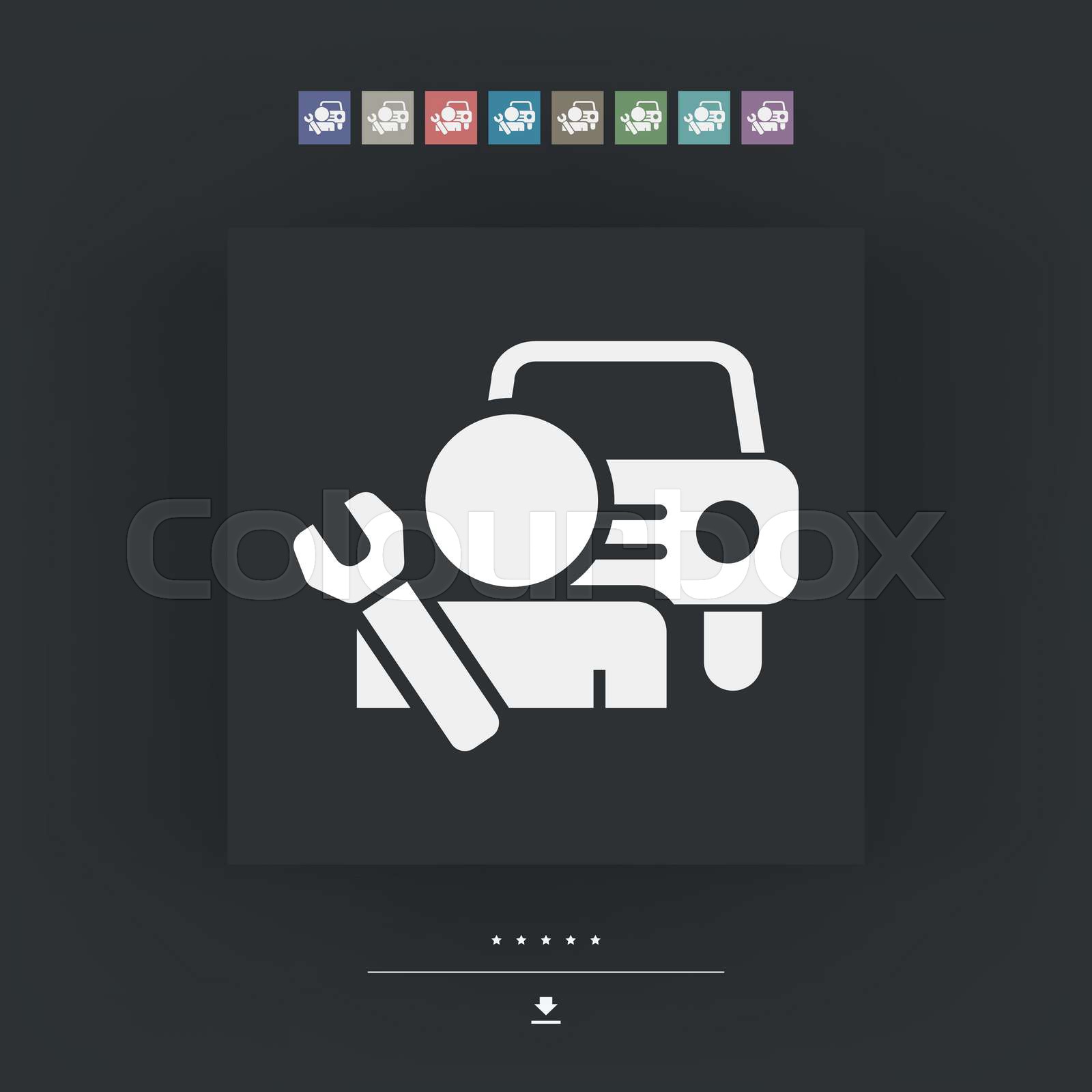 Car assistance icon | Stock vector | Colourbox