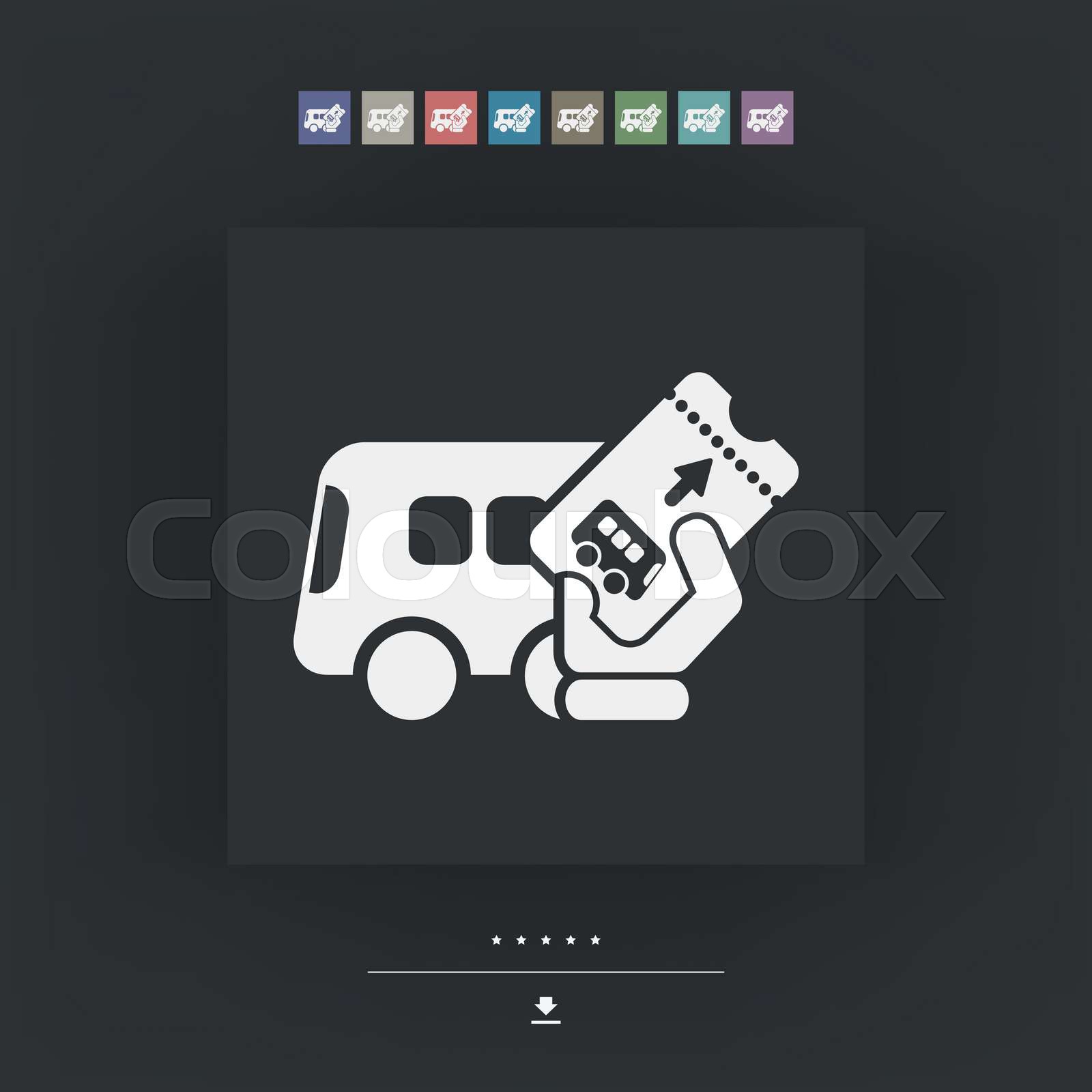Bus ticket | Stock vector | Colourbox