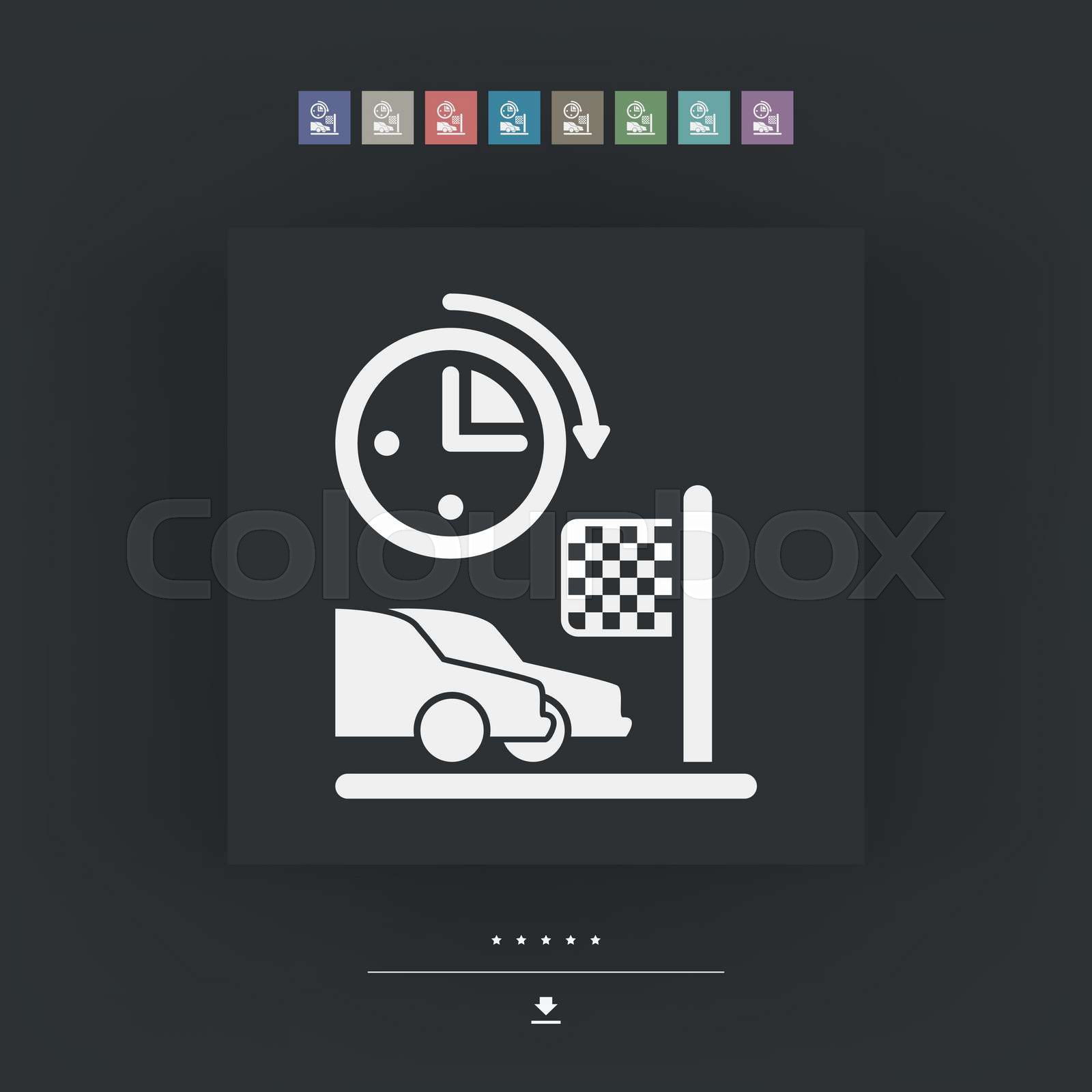 Car race icon | Stock vector | Colourbox