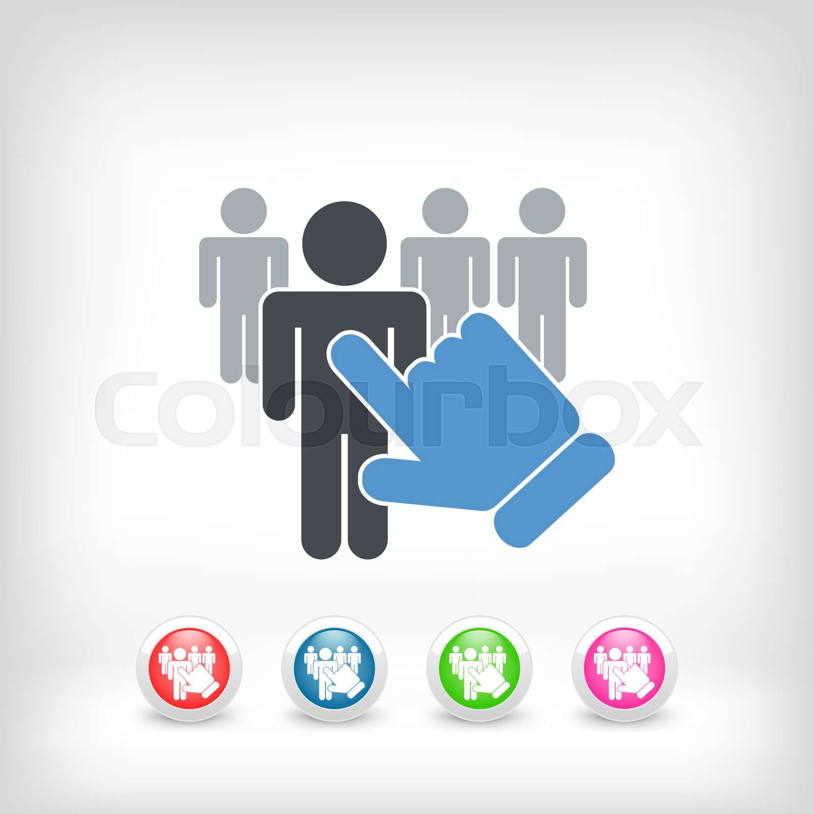 People selection icon | Stock vector | Colourbox