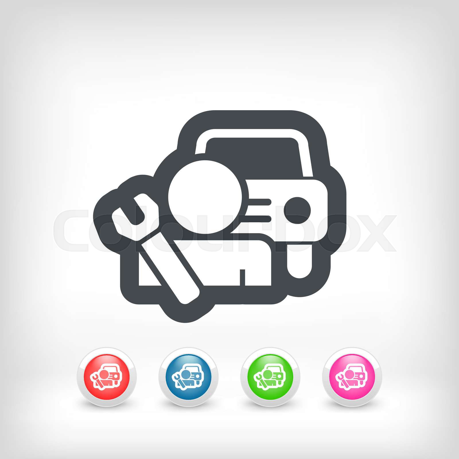 Car assistance icon | Stock vector | Colourbox