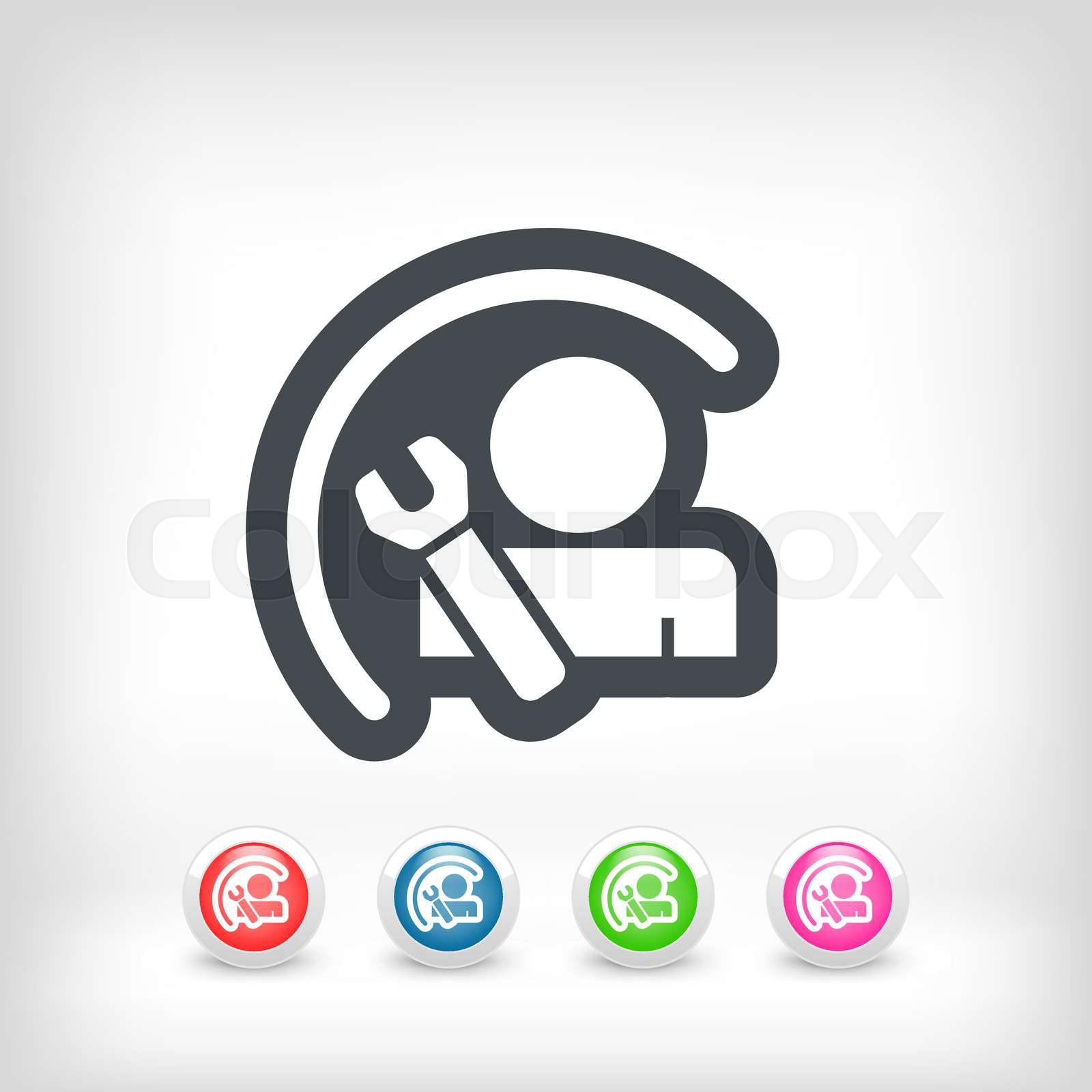 Worker concept symbol | Stock vector | Colourbox