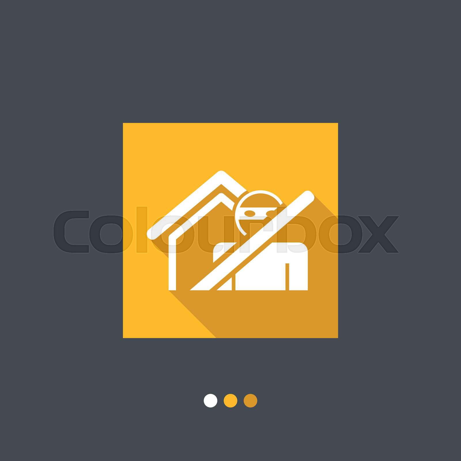 gesperrt, icon, einbruch | Stock-Vektor | Colourbox