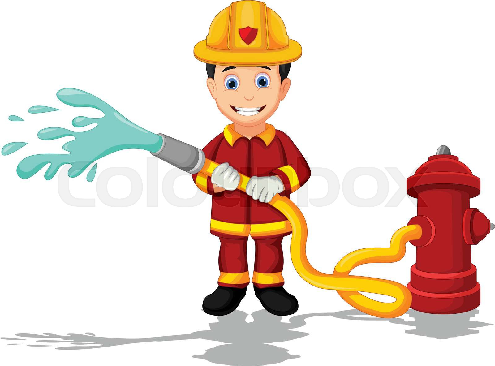 firefighters cartoon | Stock vector | Colourbox