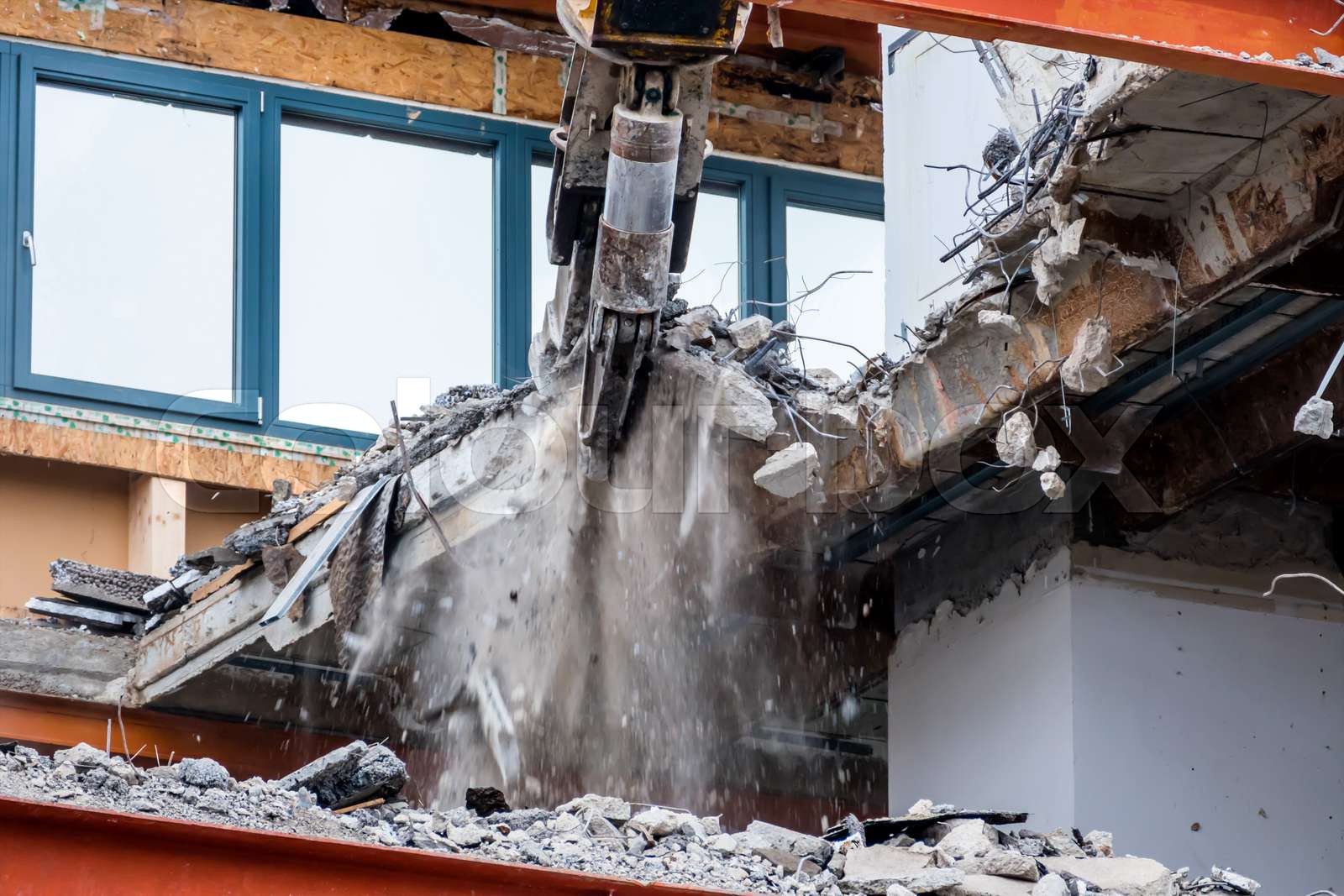 demolition of an office building | Stock image | Colourbox
