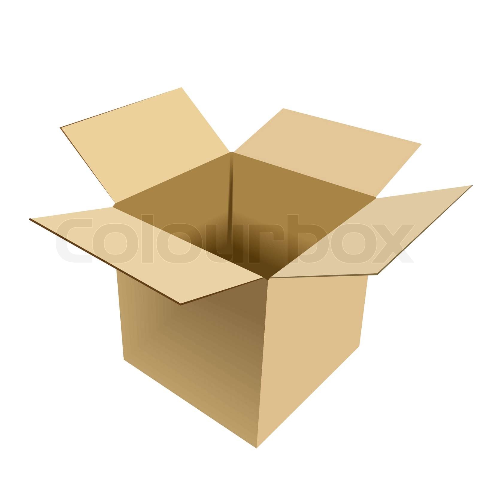 realistische Abbildung des Box - Vektor | Stock-Vektor | Colourbox