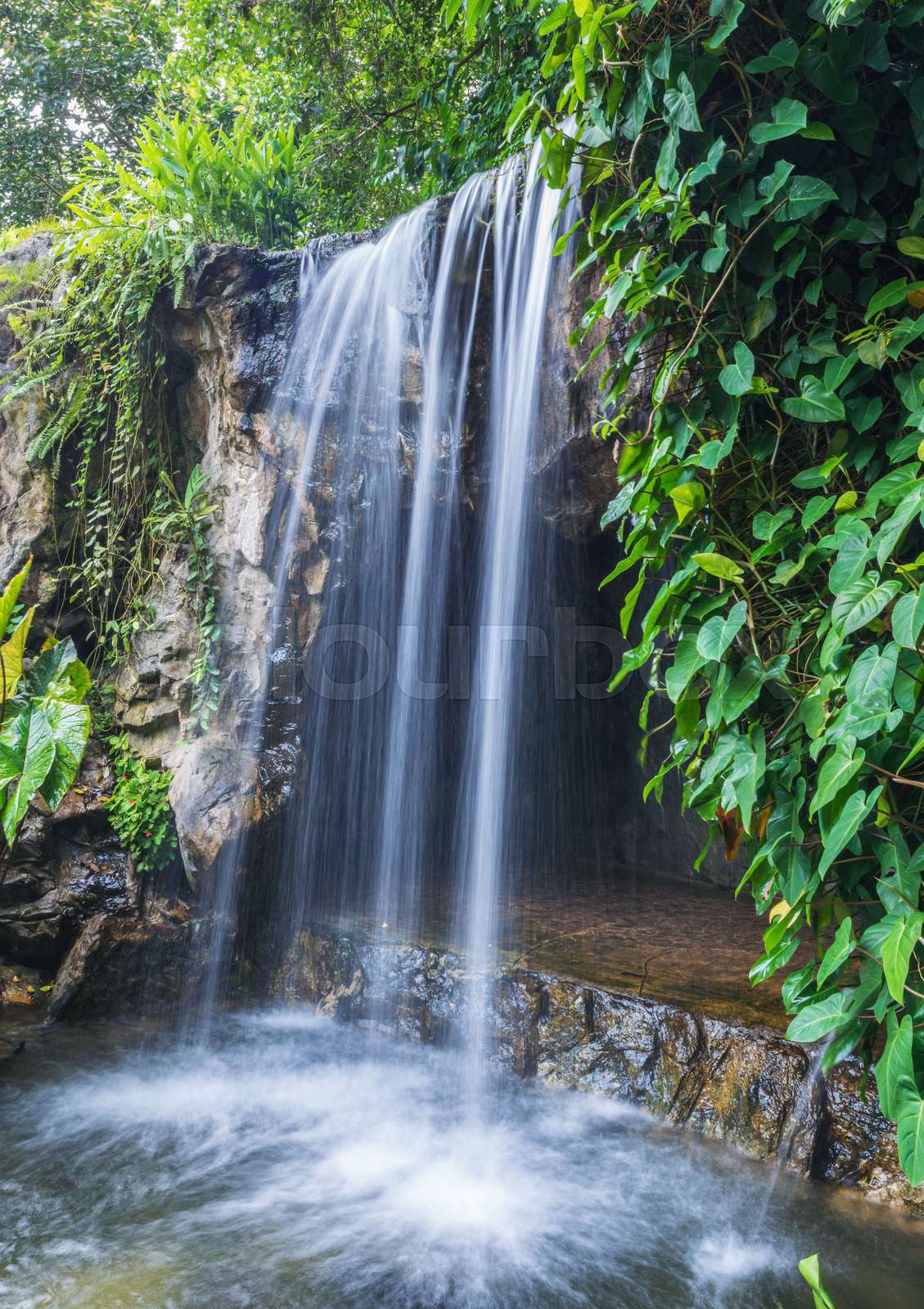 Waterfalls on bright summer day | Stock image | Colourbox