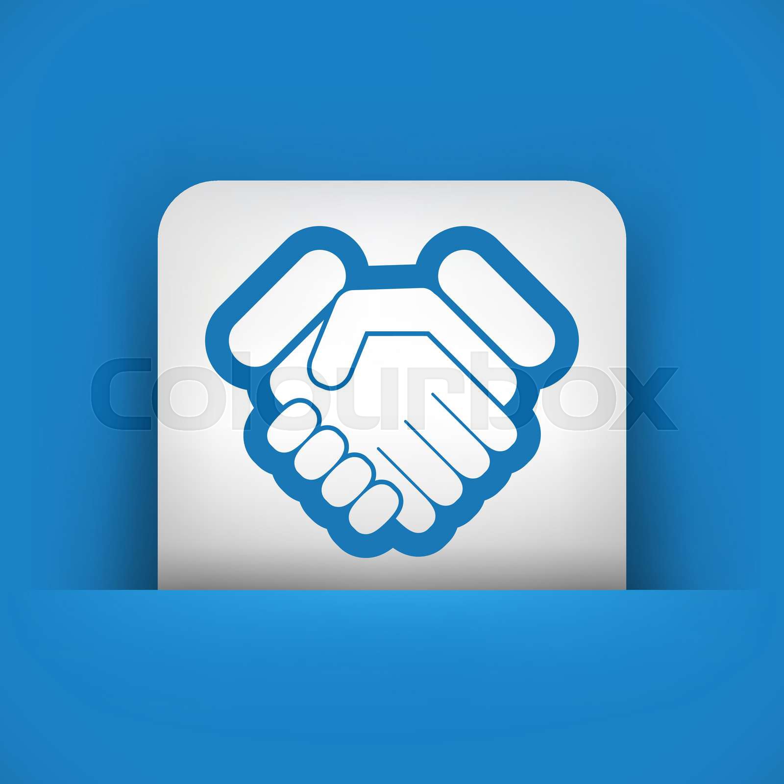 Handshake icon | Stock vector | Colourbox